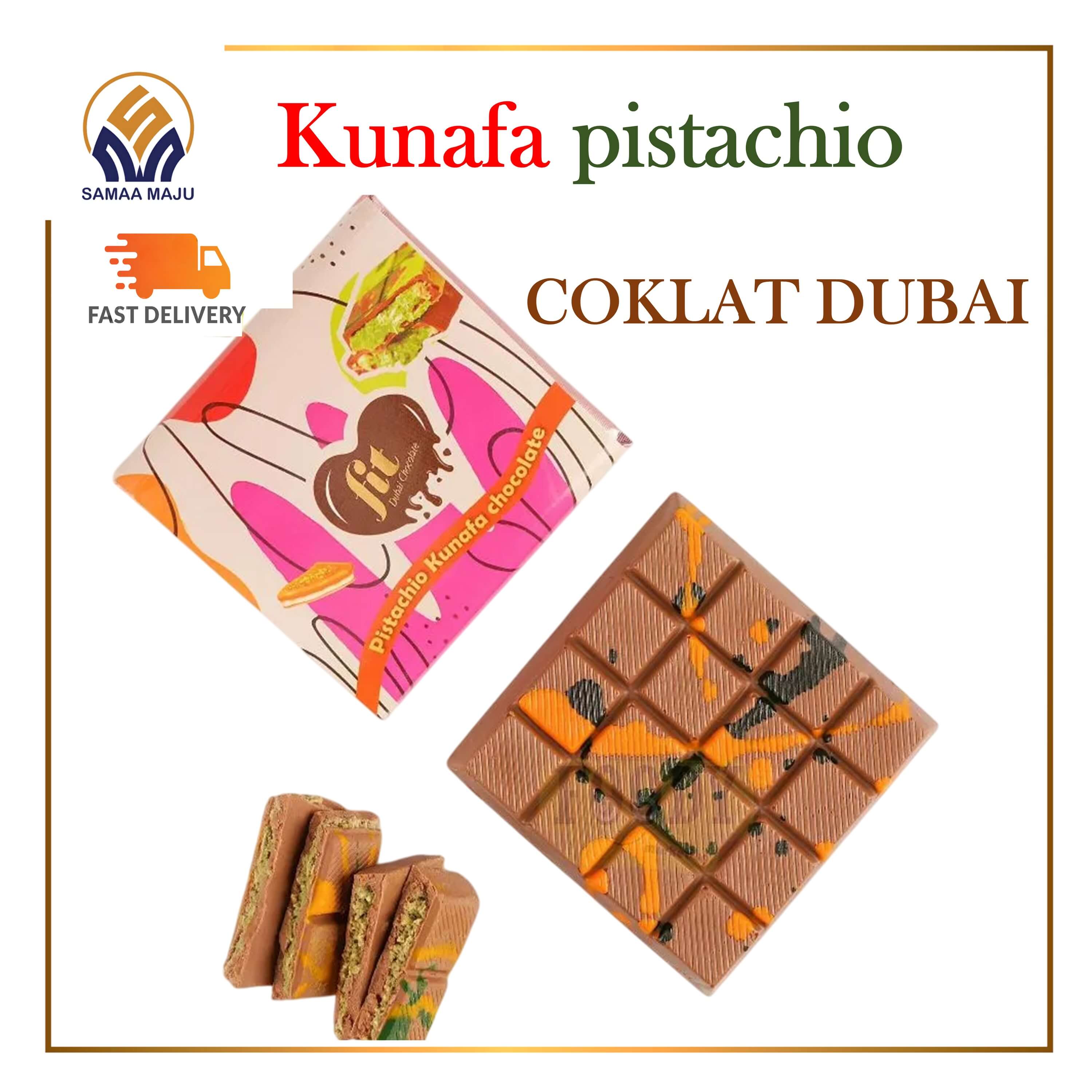 Coklat Kunafa Dubai 80g -100g Asli Diimport dari Du - Food, Chocolate ...