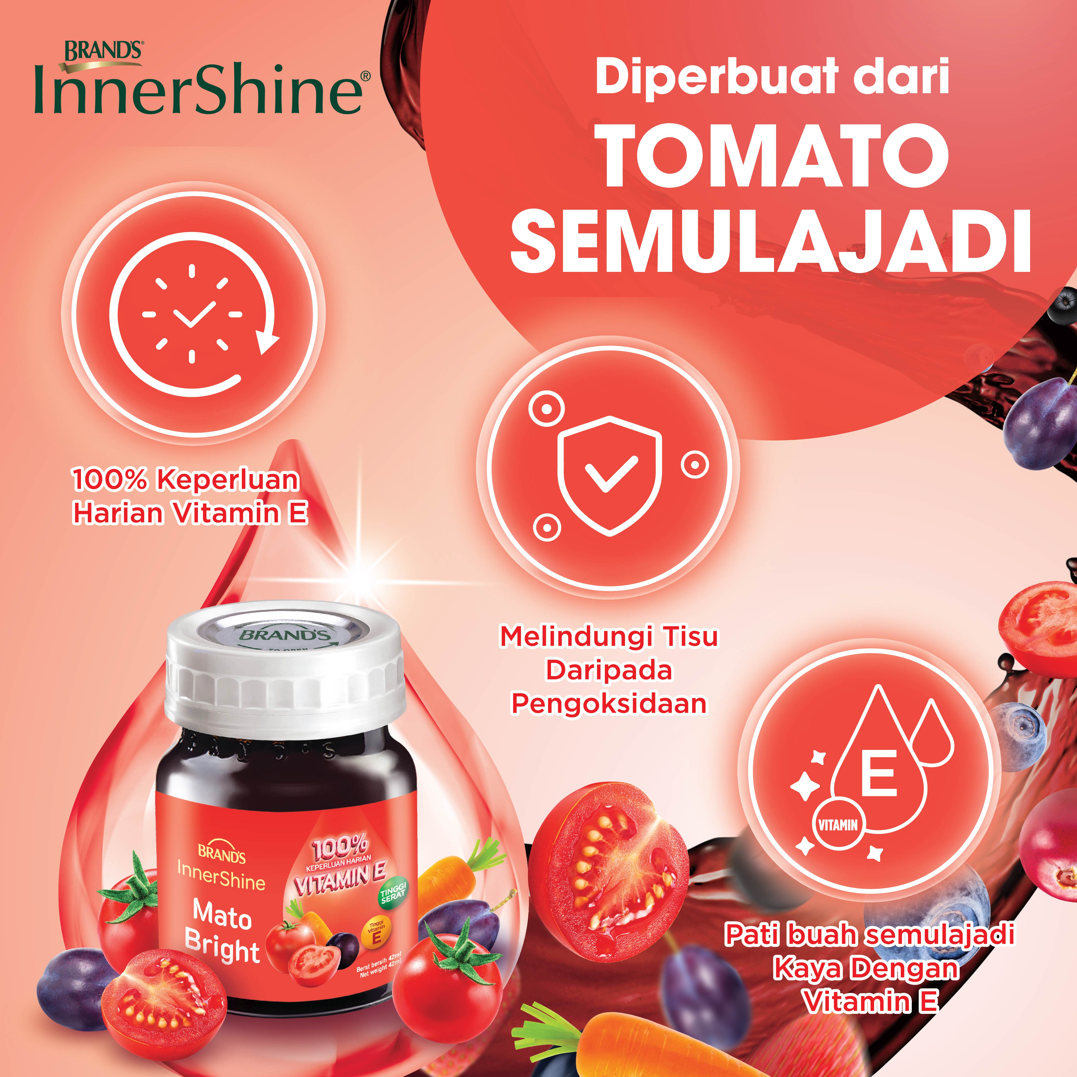 BRAND'S InnerShine Prune Essence(12's x 42ml) + Mato Bright(12's x 42ml ...