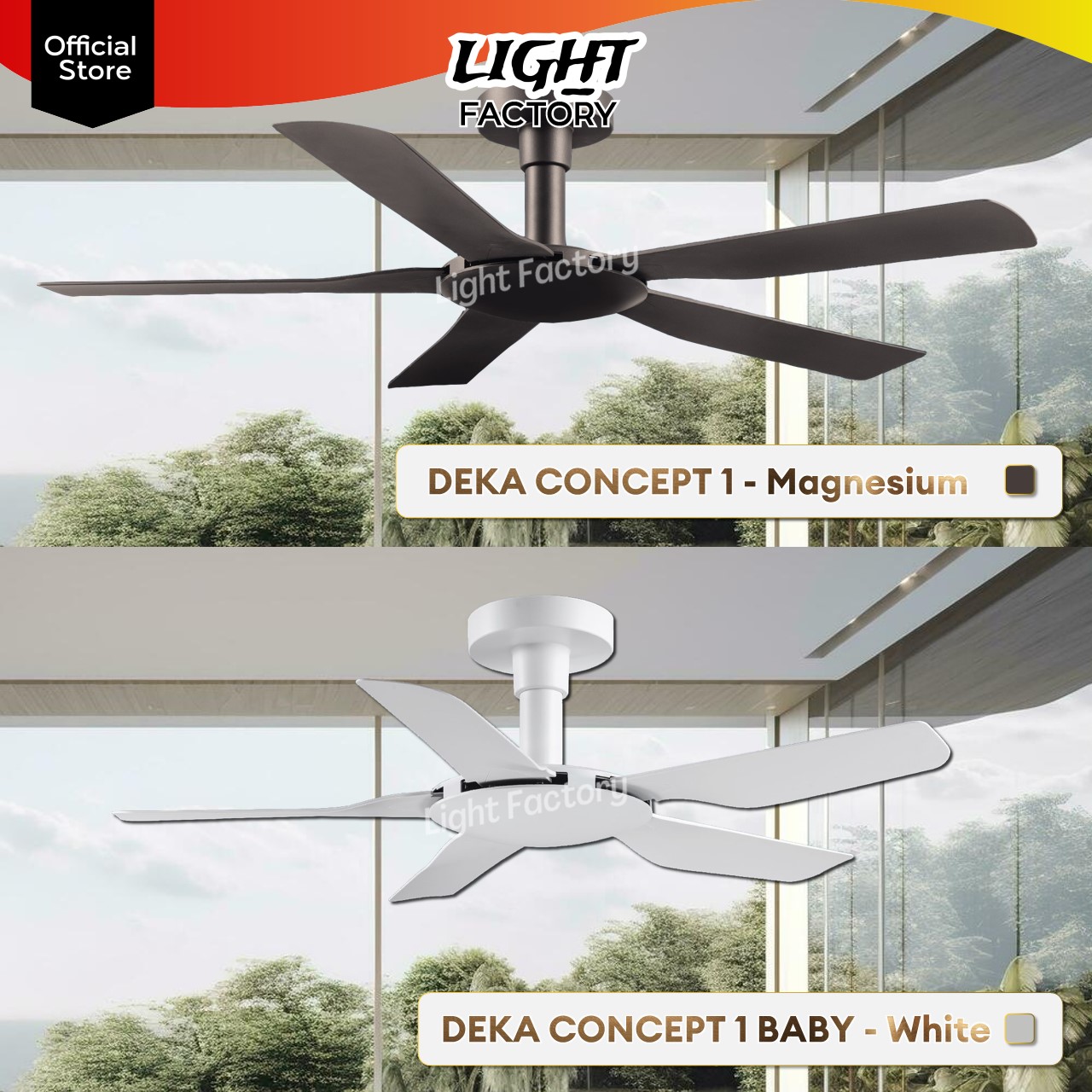🔥NEW🔥 DEKA CONCEPT Baby Fan 42" DEKA CONCEPT MINI LED 34" DC Ceiling ...