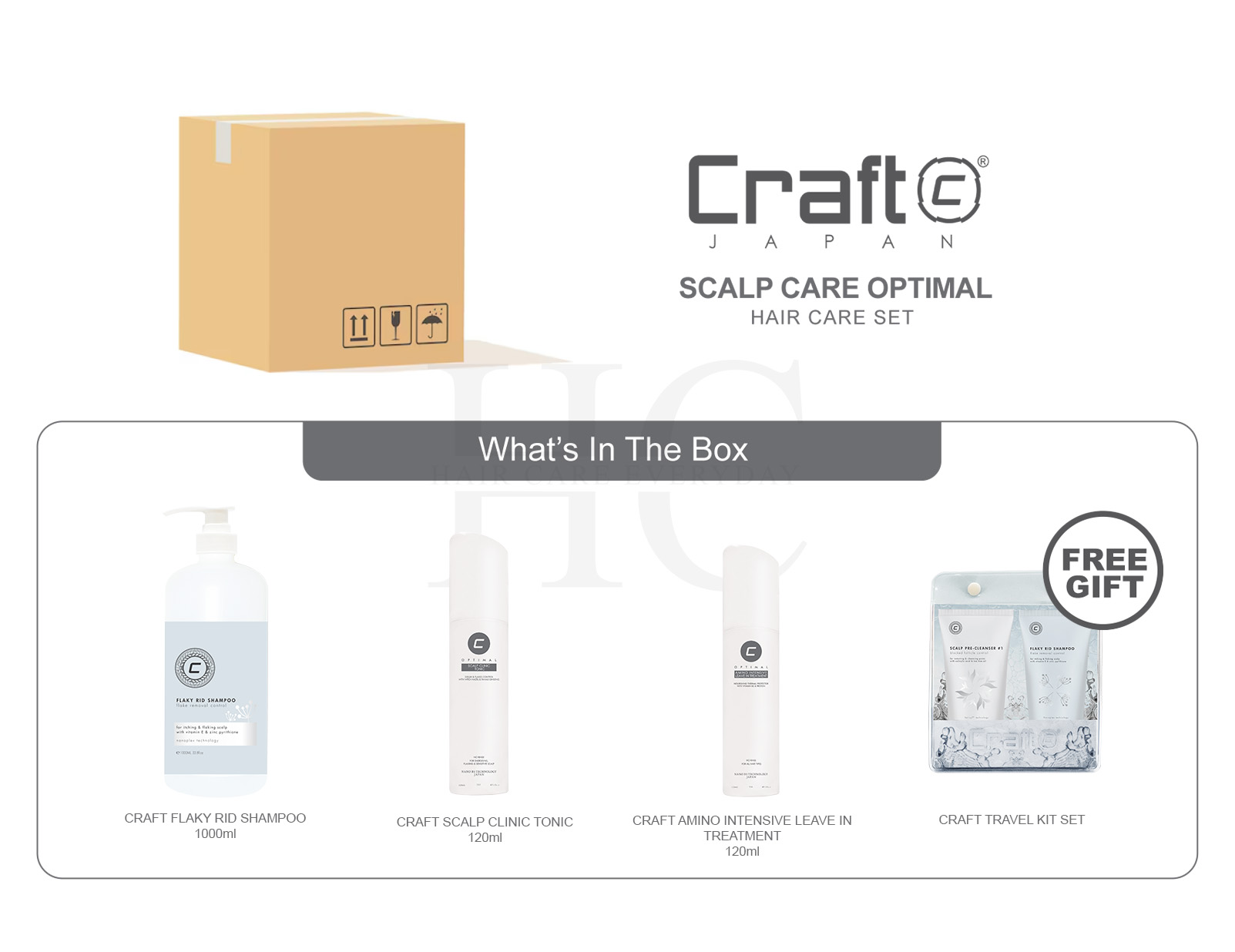 Craft Flaky Rid Shampoo 1000ml & Amino Intensive Leave In Treatment ...
