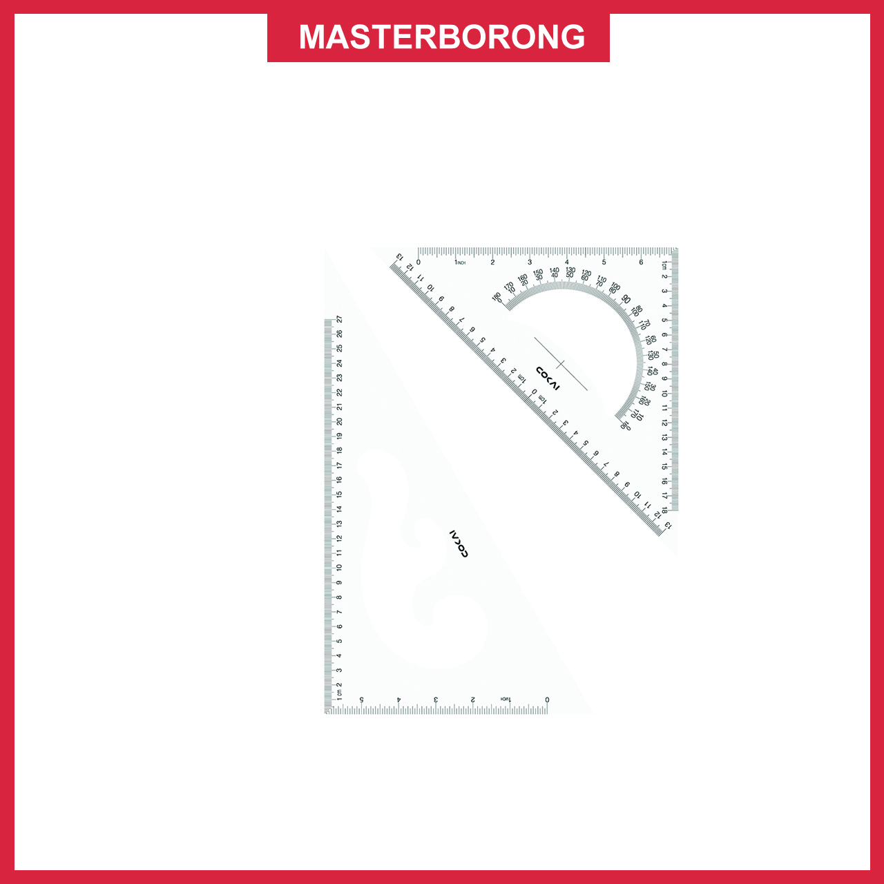 XDJ Architecture Hypotenuse Triangle Ruler Designer Student Acrylic ...