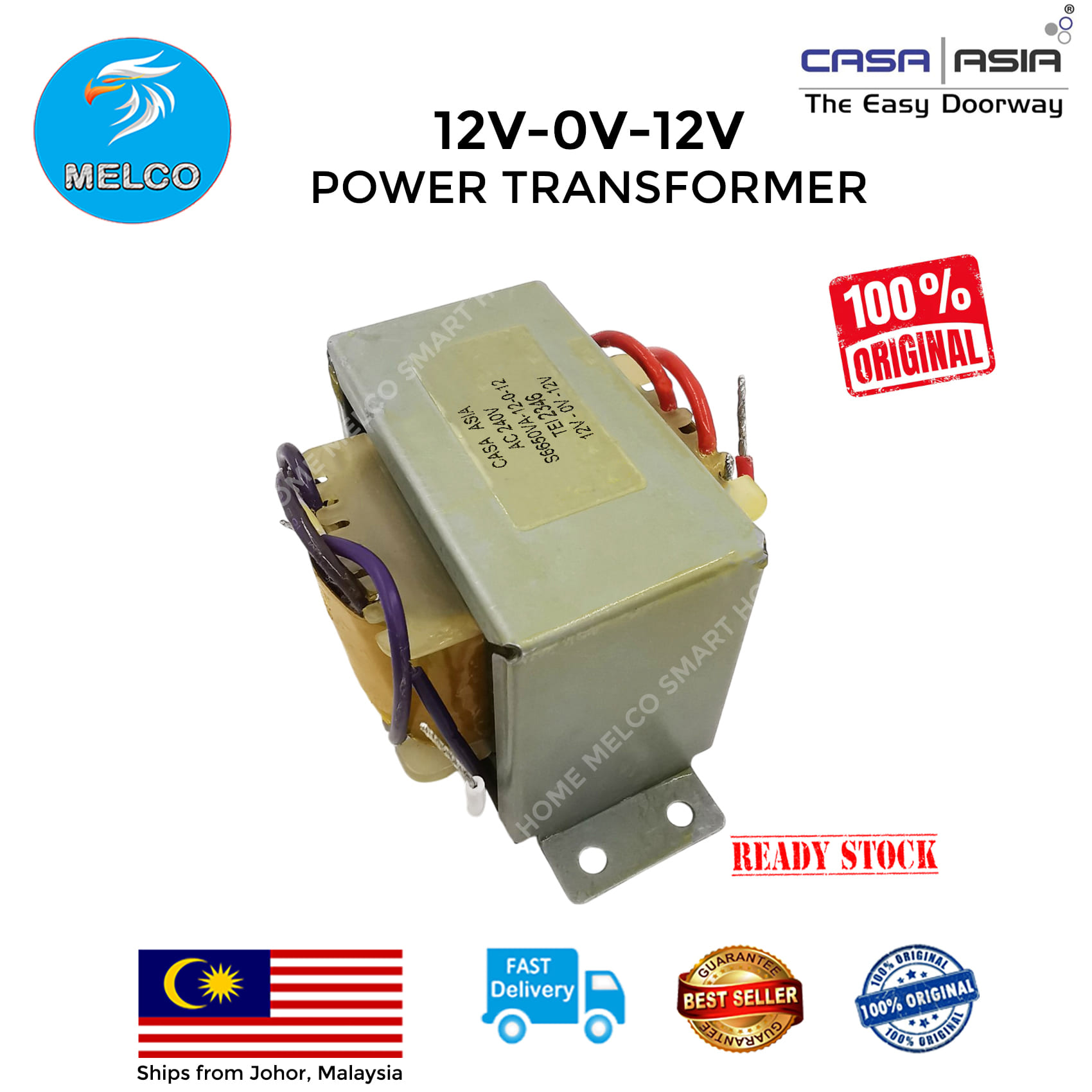 Transformer 12V-0-12VAC , 50VA , 75VA, 100VA Sliding Auto Gate System ...