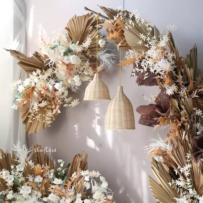 DAUN KIPAS Kering Dry Leave Artificial Flower Wedding Decoration Bunga ...