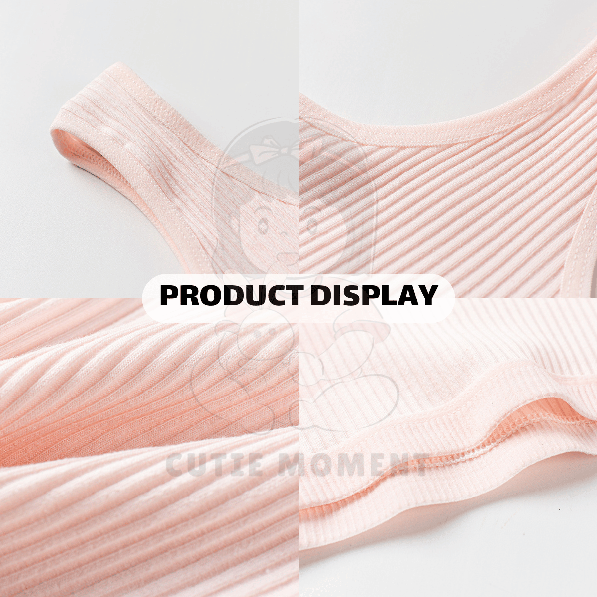 Kids girls cotton bra girl underwear softy sports bra training vest ...