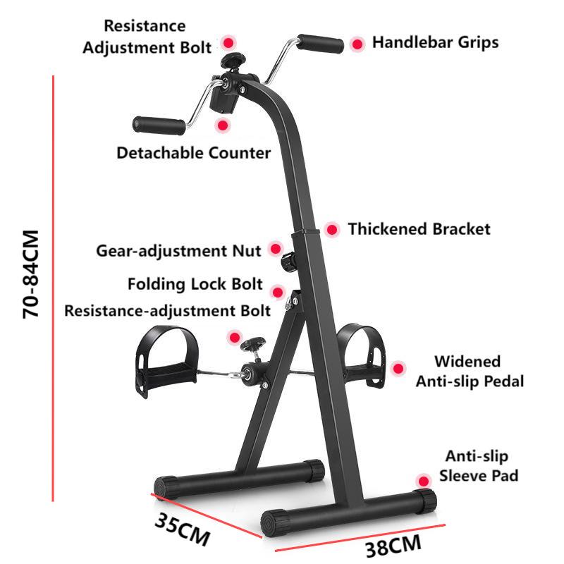 LCD Rehabilitation Bicycle Foldable Elderly Portable Therapy Fitness ...