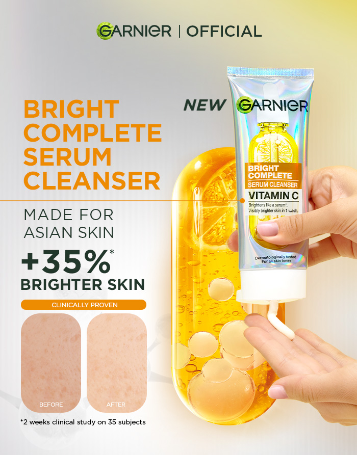 [NEW LAUNCH] Garnier Bright Complete Serum Cleanser 100ml - Brightens ...