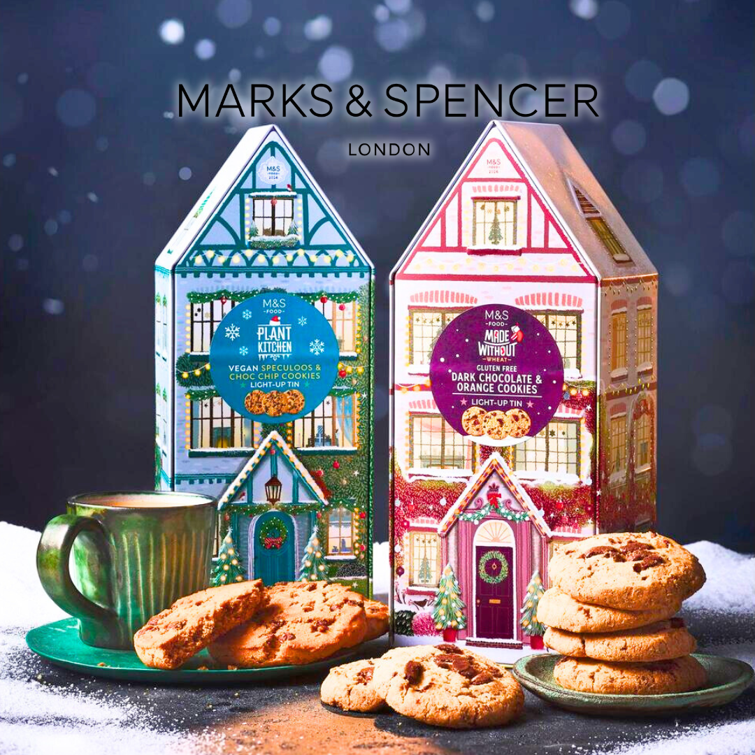 [Christmas Gifts🎁] 🇬🇧 M&S Light Up Series Candle & Shortbread Cookie ...
