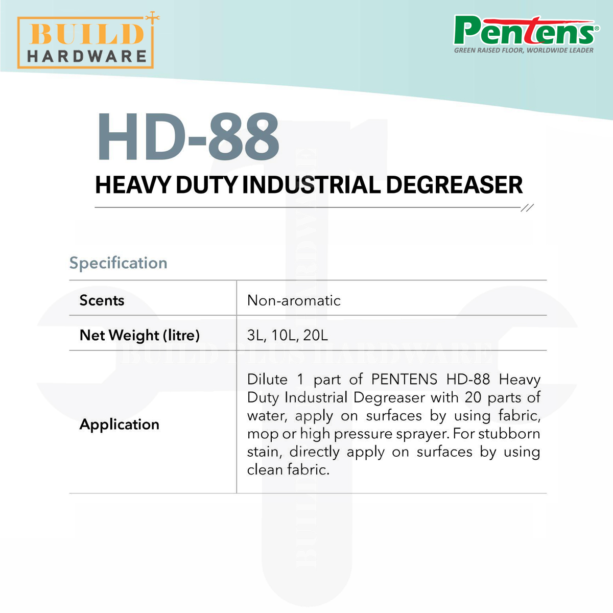 PENTENS HD-88 3L Heavy Duty Industrial Degreaser 强力工业除油剂 Degreaser ...