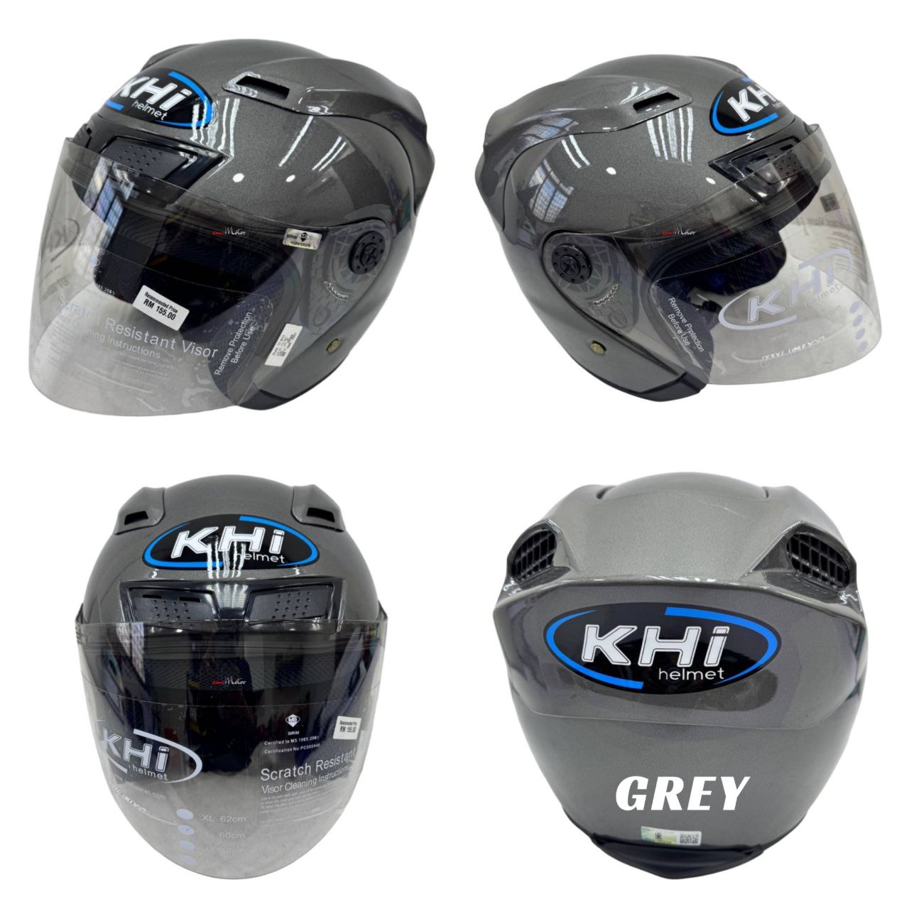 100% Original KHI K12.1 Helmet Motorcycle SIRIM With Visor (Size L 60cm ...