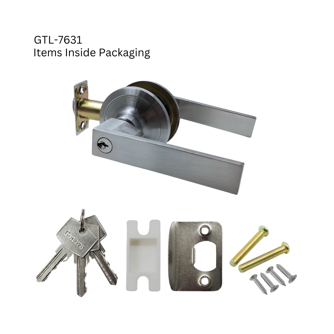 GENOVA Tubular Lock Lever Entrance GTL-7631 (Silver Color) | Shopee ...