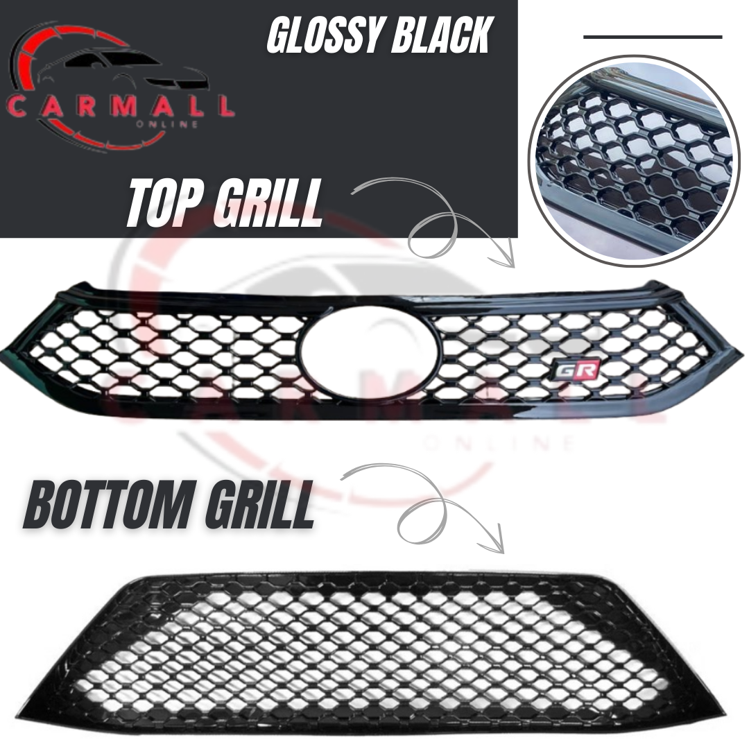 Perodua Bezza 2021-2024 Front Grill Glossy Black (Mini Cooper Style) RS ...