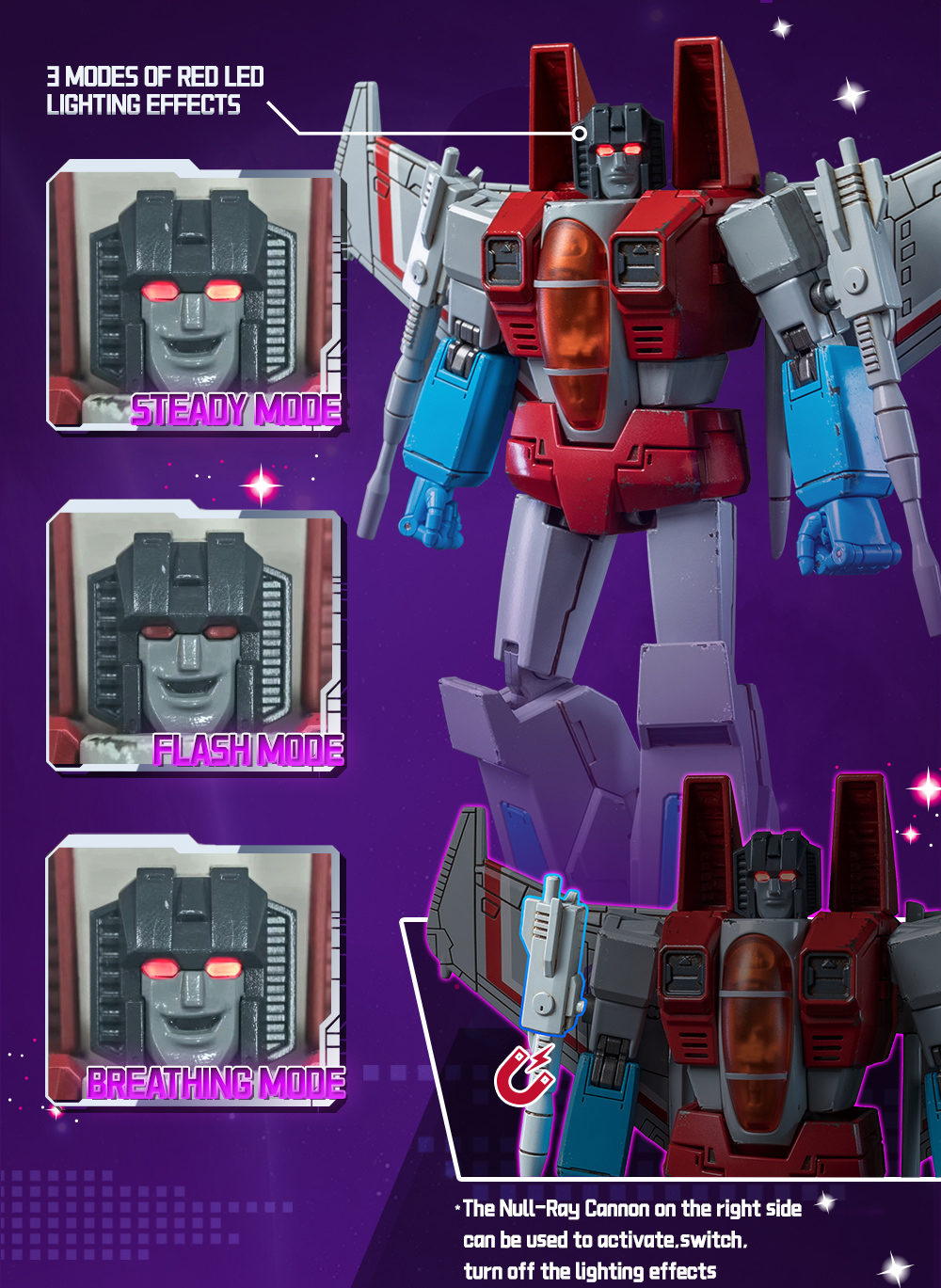 Yolopark AMK PRO Series G1 Transformers - 19cm Starscream Model Kit ...