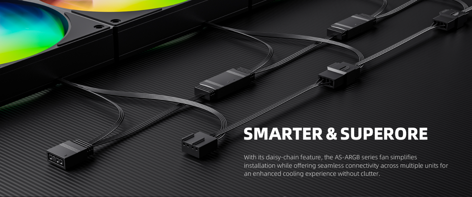 ID-COOLING AS-120 ARGB 3*120mm ARGB CASE FAN TRION SET - BLACK / WHITE ...