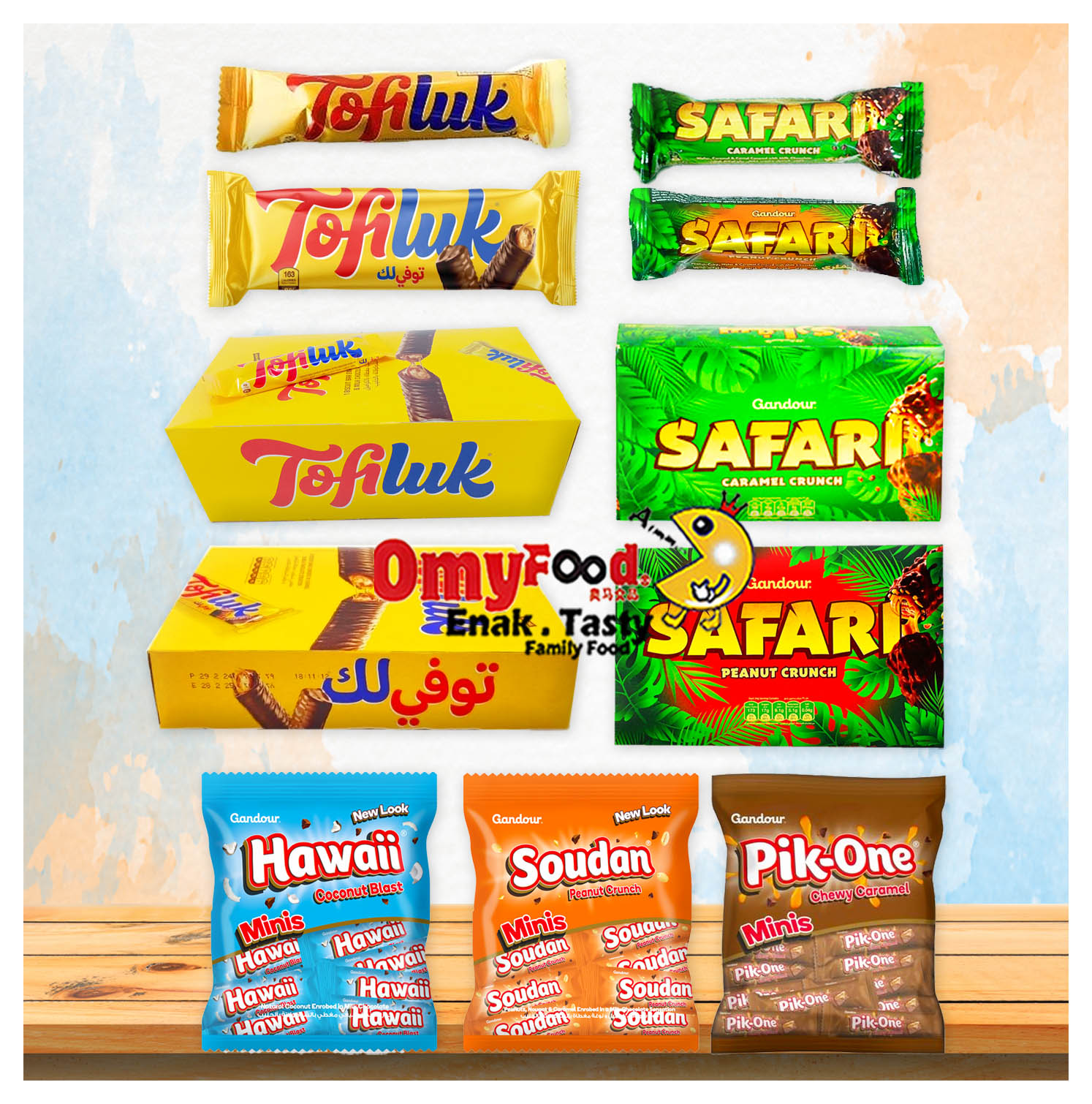 1pcs / 12pcs / 48pcs TofiLuk Chocolate /Safari [Caremel / Peanut ...