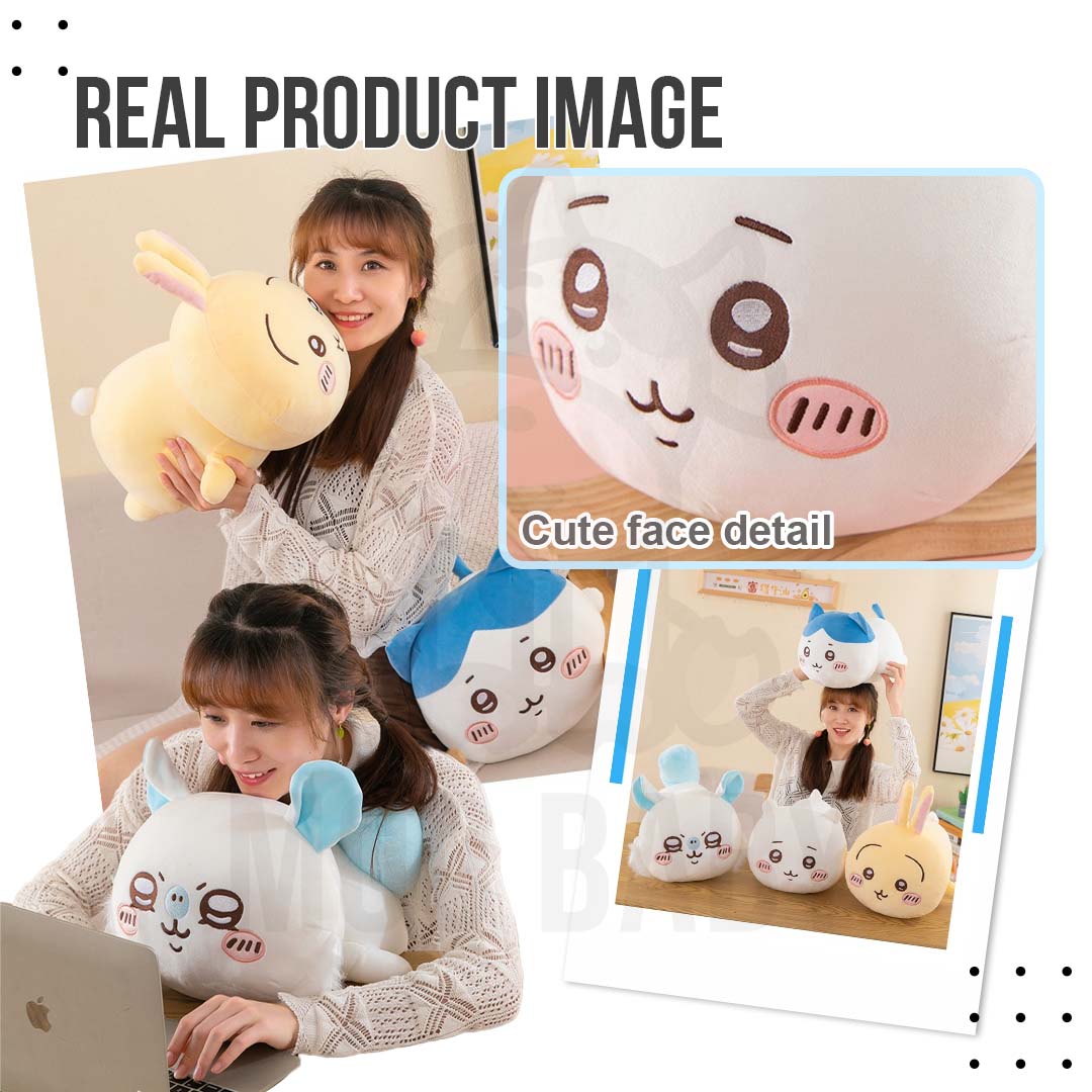 ⭐Moo Baby Anak Patung Laying Chiikawa Plushie Cute Plush Plushy Momonga ...