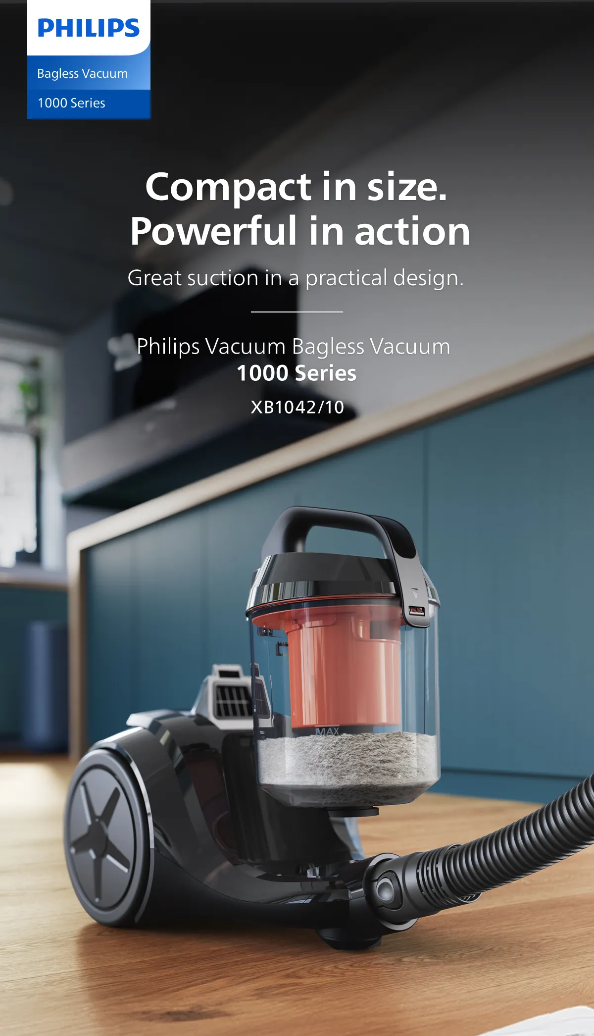 Philips XB1042 | Bagless vacuum cleaner | PowerCyclone 3 technology ...