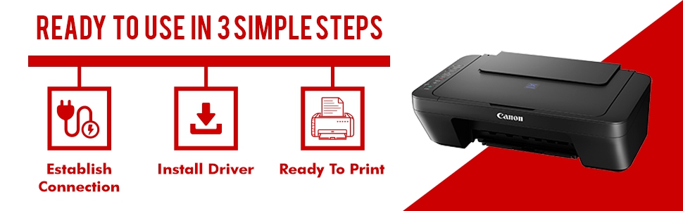 Canon PIXMA E470 Compact Wireless All-In-One Multifunction Printer ...