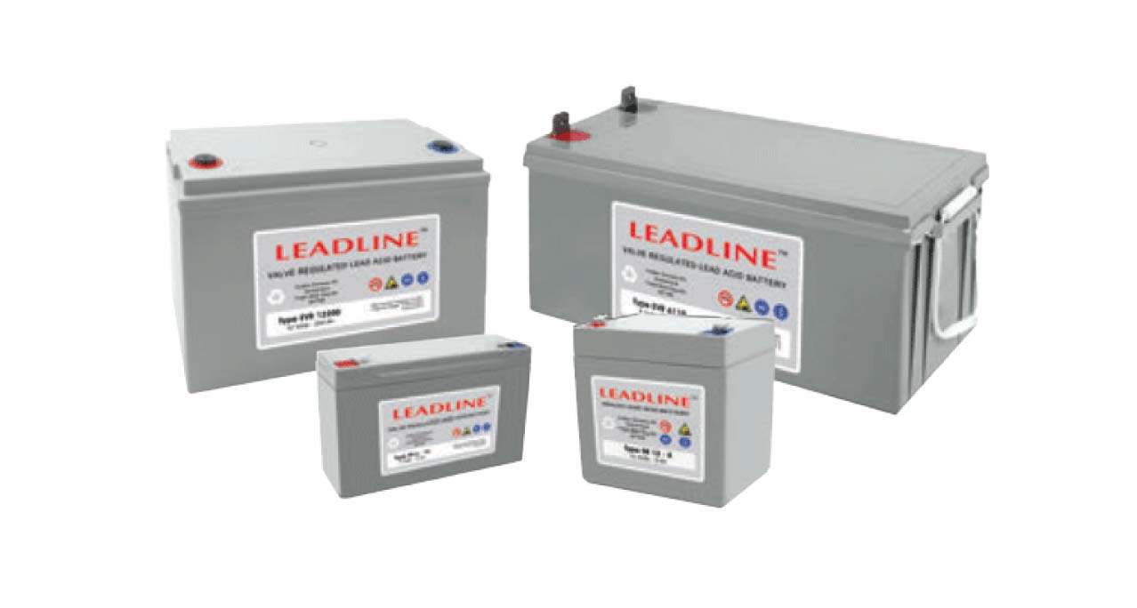 Leadline AGM Type EVR 1280 Valve Regulated Sealed Lead Acid Battery ...