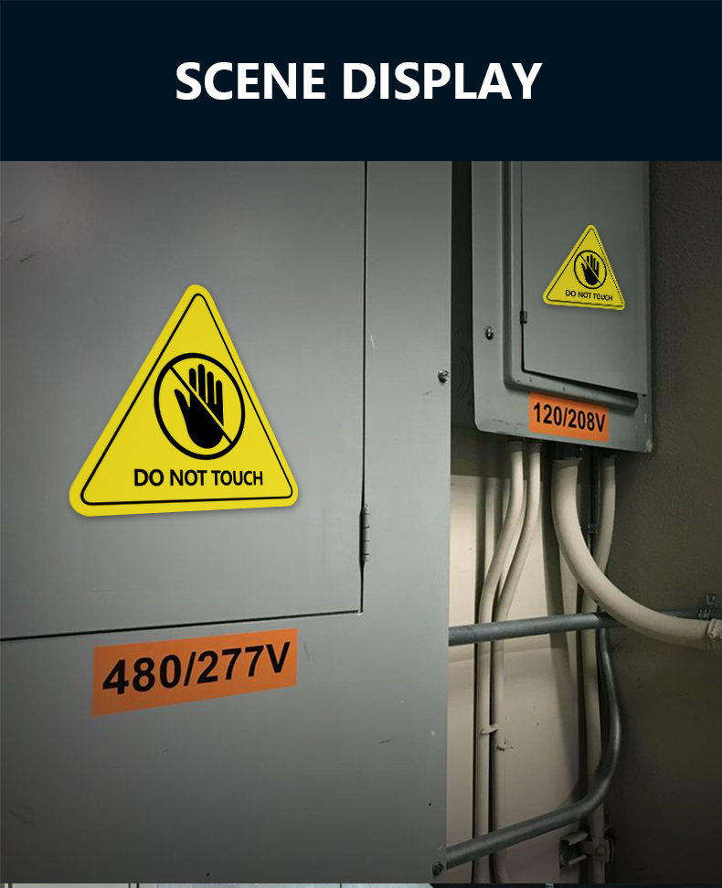 Waterproof Warning Sign Stickers Caution Danger Signage Safety Label ...