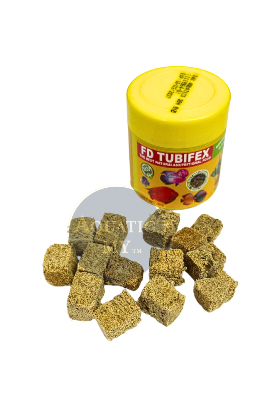 SISO FD Tubifex Worms (6m/12g) Aquarium Fish Food/ Cacing Ketul Makanan ...