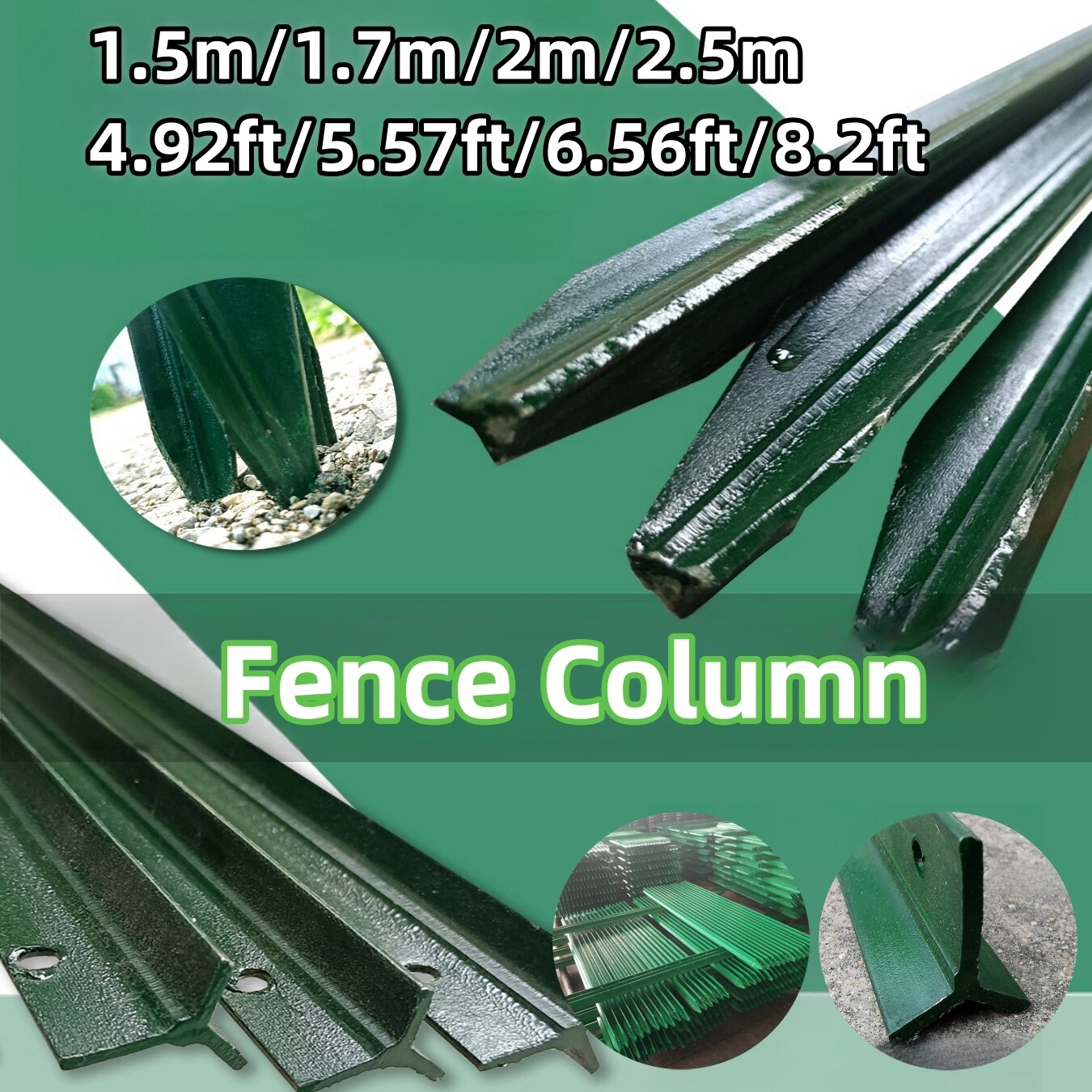 3mm thickness Pagar Cyclone Fence Column/Triangle Steel Column/Tiang ...