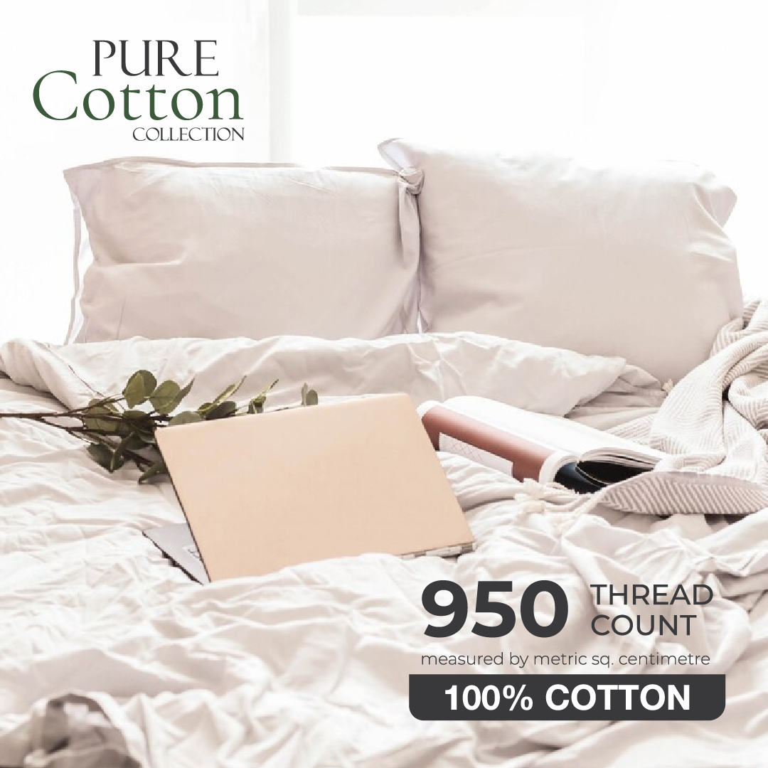 Novelle Pure Cotton Comforter Set - 100% Cotton 950TC (SUPER SINGLE ...