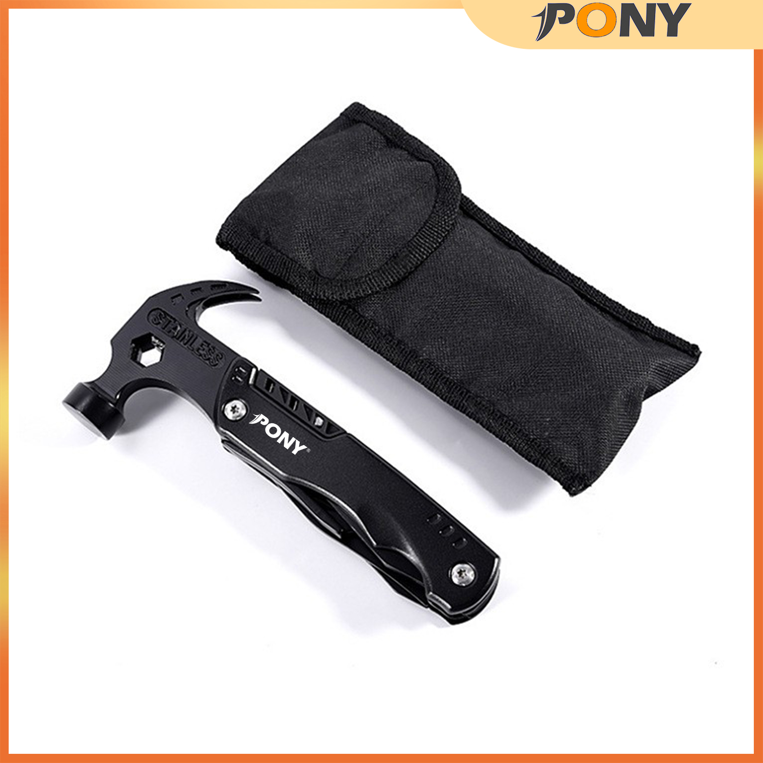 PONY HOME-Multifunctional Pliers Multitool Claw Hammer Stainless Steel ...
