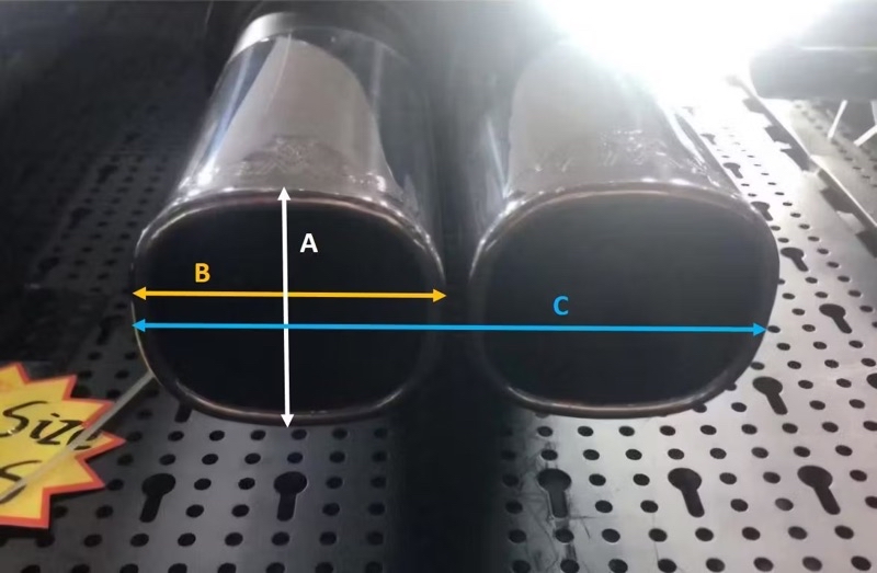Remus Car Muffler Exhaust Straight Flow Square Tip Twin Tip Exhaust ...