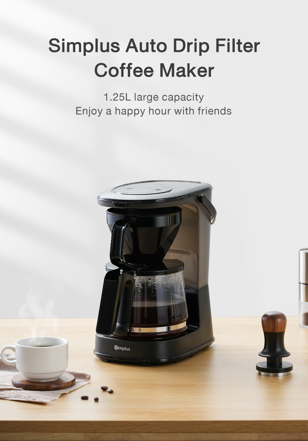 【Simplus Series 】Drip Coffee Maker Mesin Kopi Multifunctional Dual-Use for Coffee &Tea Brewing ...