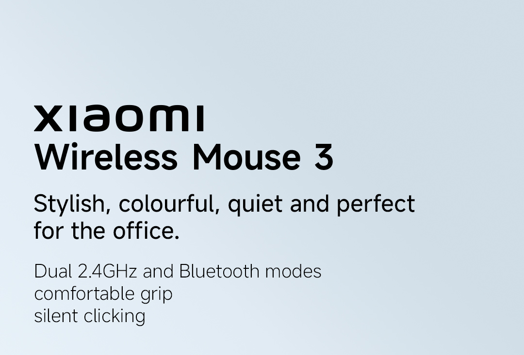 Xiaomi Wireless Mouse 3 dual 2.4GHz and bluetooth modes/convenient side ...