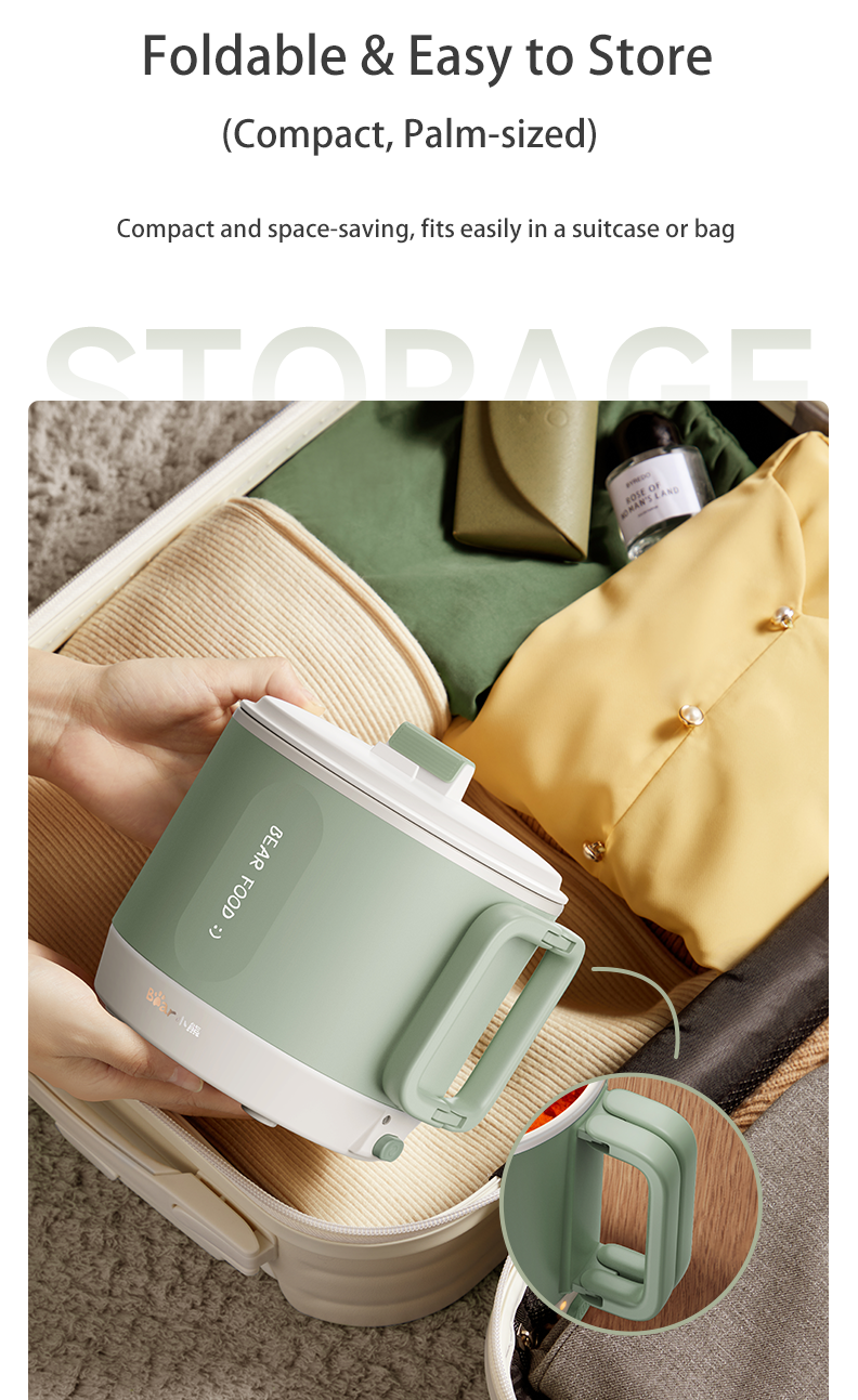 Bear 1.2L Portable Multi Cooker Foldable Travel Cooker | BMC-G1200 ...