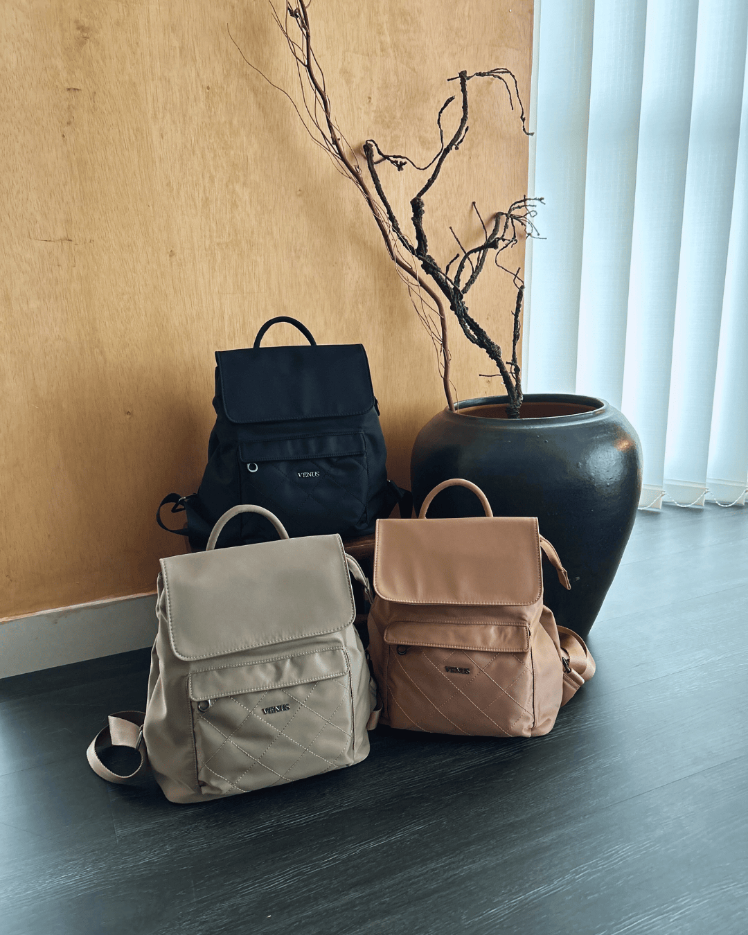 VENUS - Yvone Nylon Backpack | Shopee Malaysia