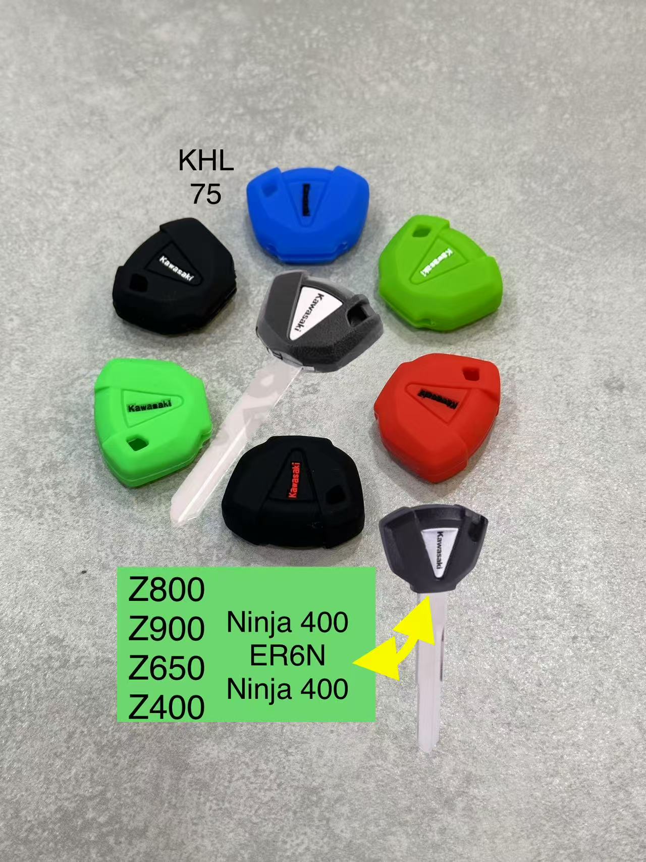 kawasaki Z800 Z900 Z650 Z400 ER6N ninja 400 key cover silicone | Shopee ...
