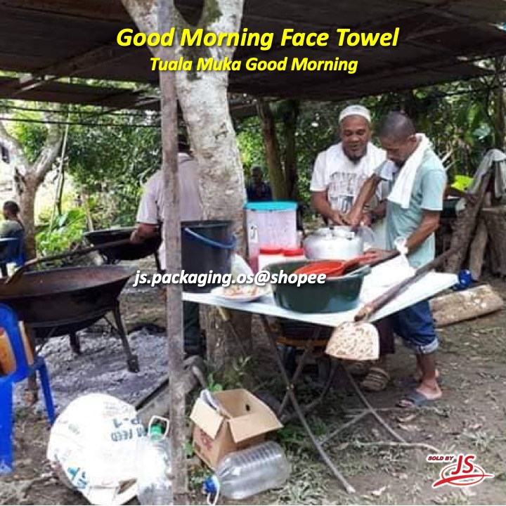 Good Morning Towel / White Washcloth /Tuala Selamat Pagi 6Pcs/12Pcs ...