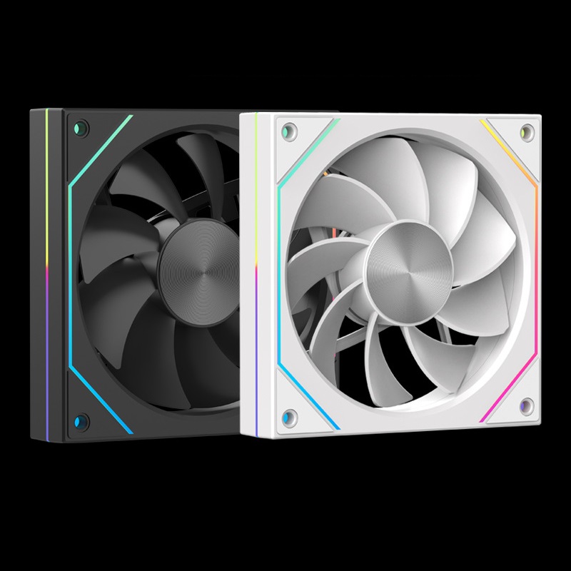 Prism 7RS Pro Fan Black / White 5V ARGB 3Pin 12CM Casing Fan PWM 4PIN ...