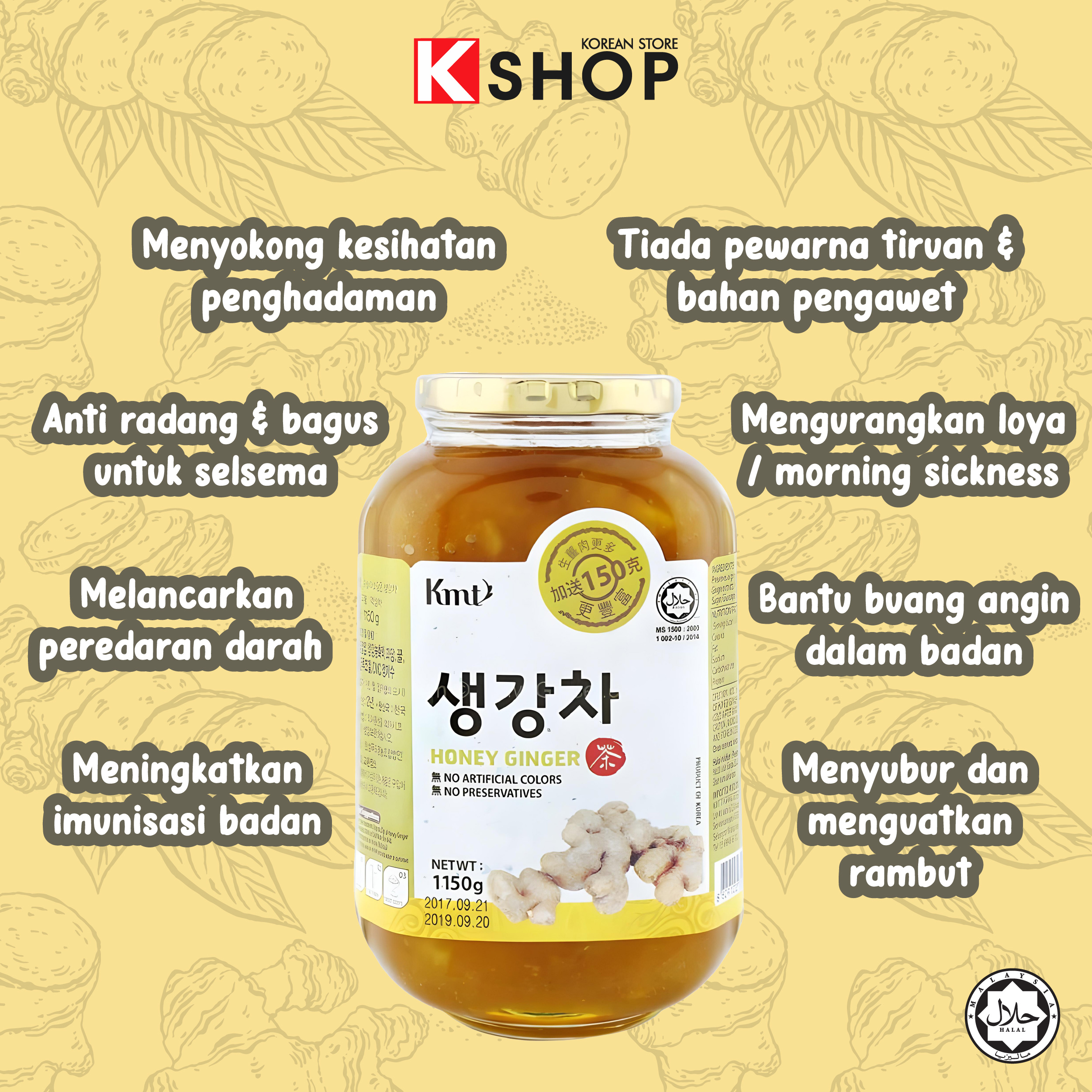 Korean Hansung Honey Tea - Assorted Flavour (1.15kg) | Shopee Malaysia