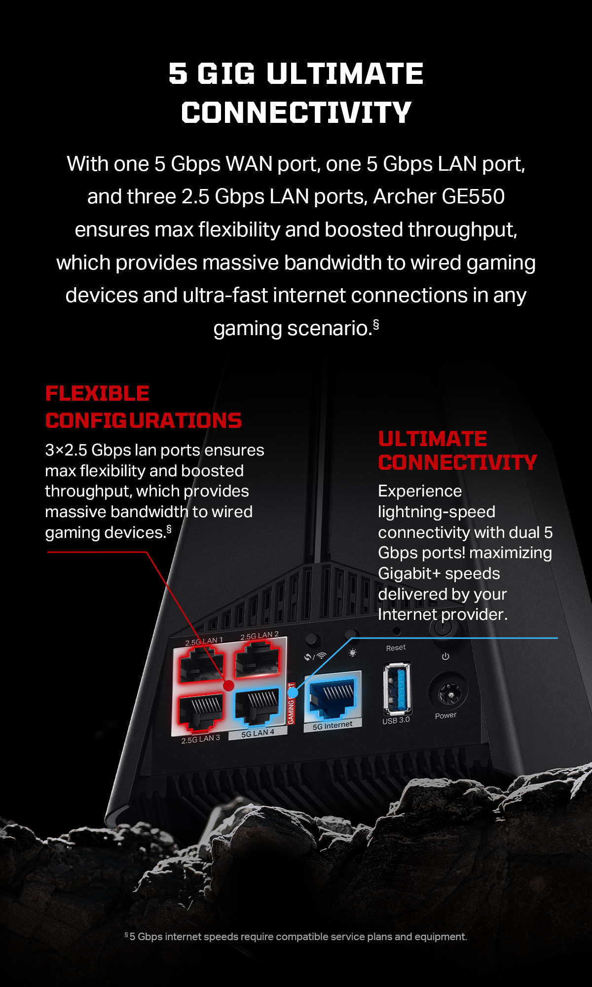 TP-Link Archer GE550 BE9300 WiFi 7 Wireless Tri Band EasyMesh Gigabit ...