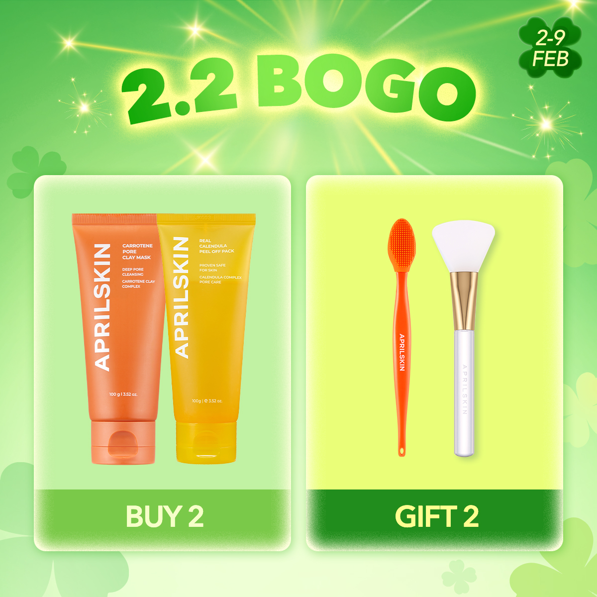 [FREE GIFTS] APRILSKIN Pore & Exfoliating Night Care Duo | Shopee Malaysia