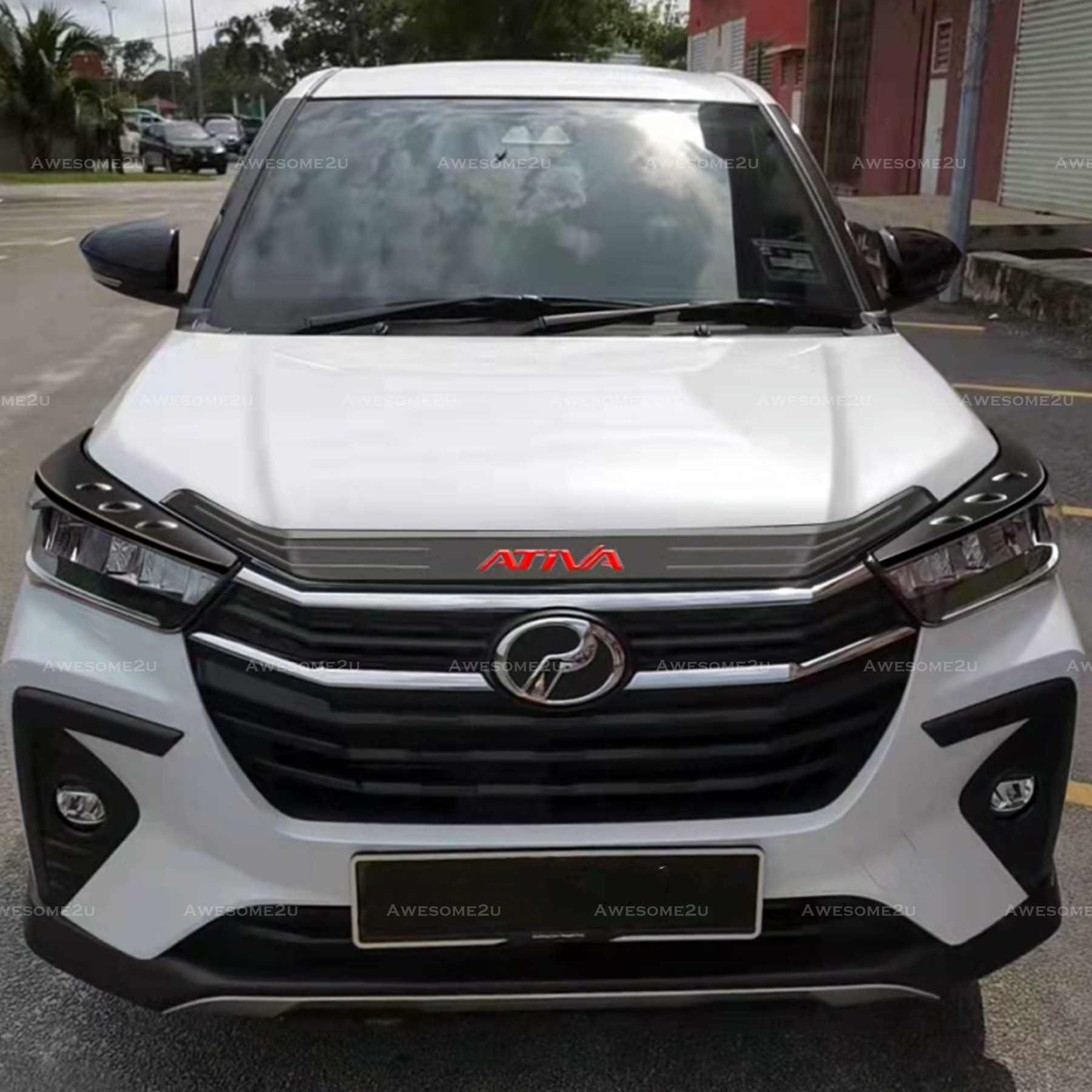 Awesome2u Perodua Ativa Car Matte Black 2 in 1 Front Head Lamp Eye Lid ...