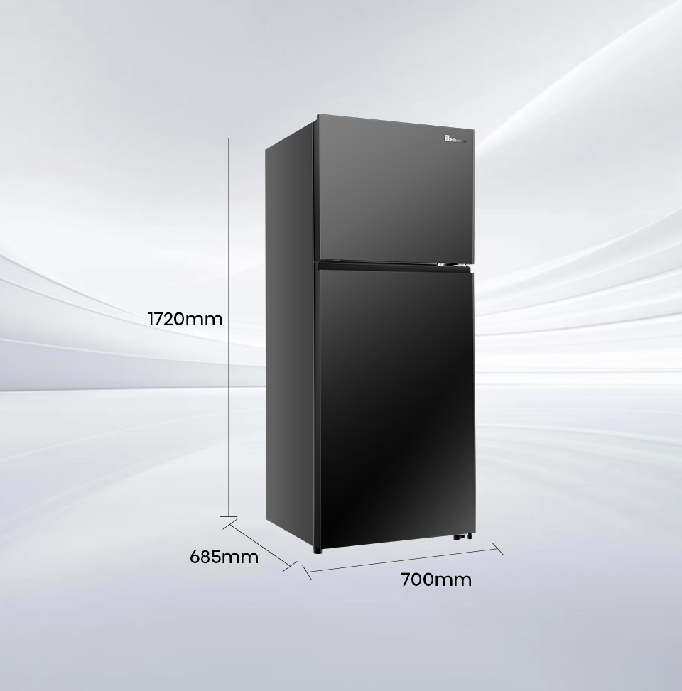 [NEW] Hisense 500L 2 Door Inverter Refrigerator Black 4 Star Energy ...