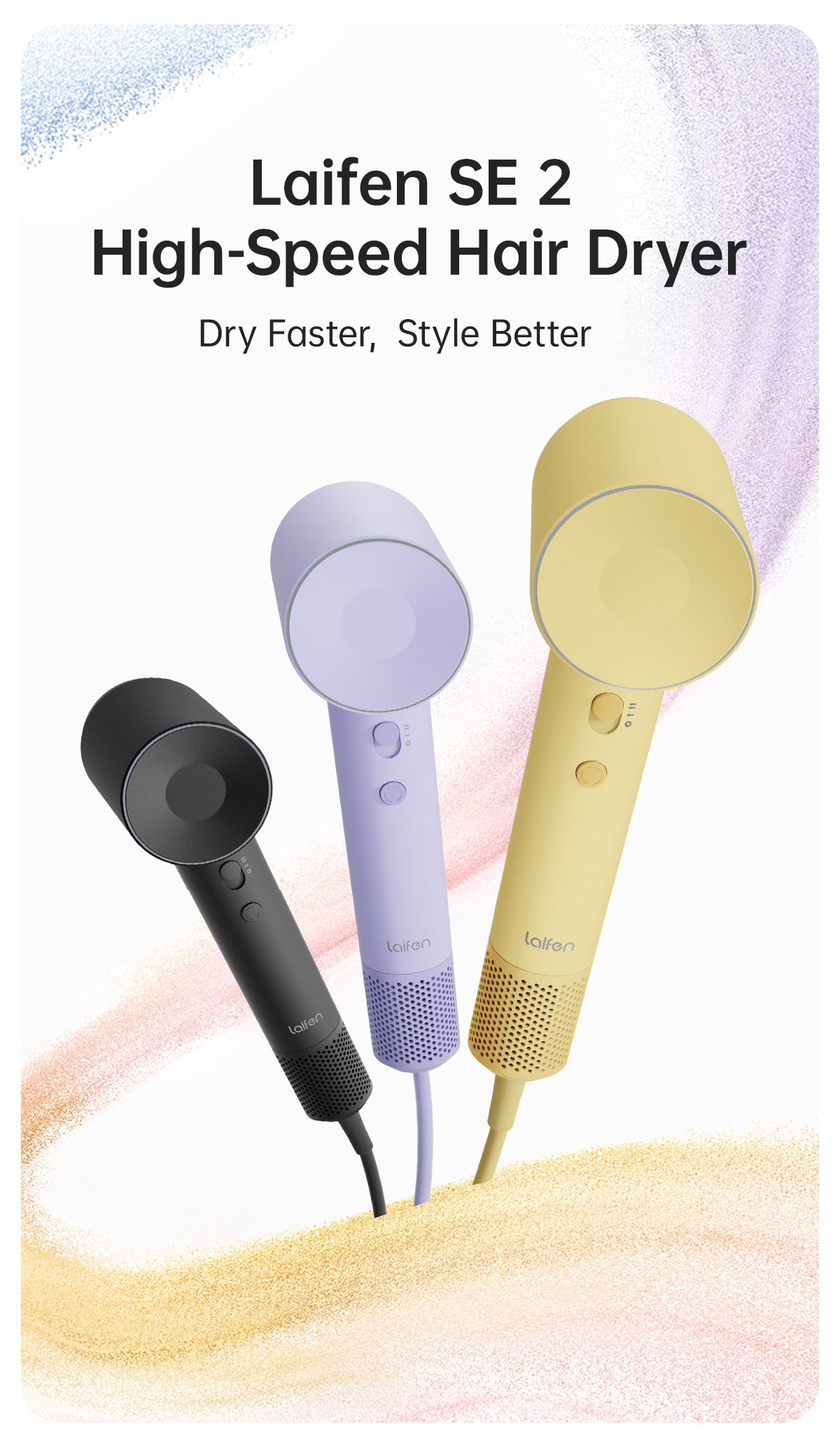 [Laifen Malaysia Set] Laifen Swift SE 2 / SE High Speed Hair Dryer | 200 Million Negative Ion ...