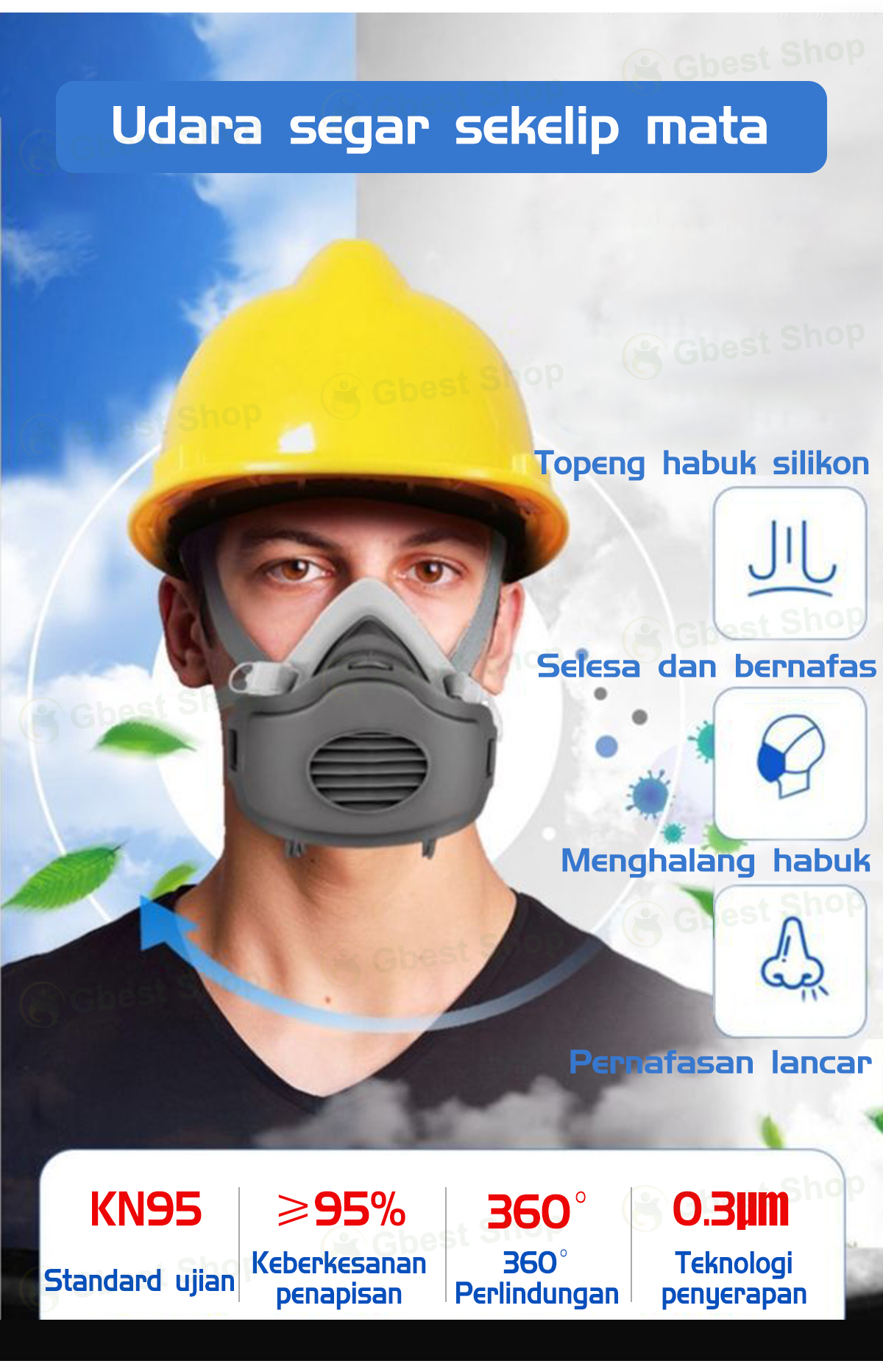 KN95 Filter cotton Dust Mask High Efficiency Filter Dust Cement Coal ...