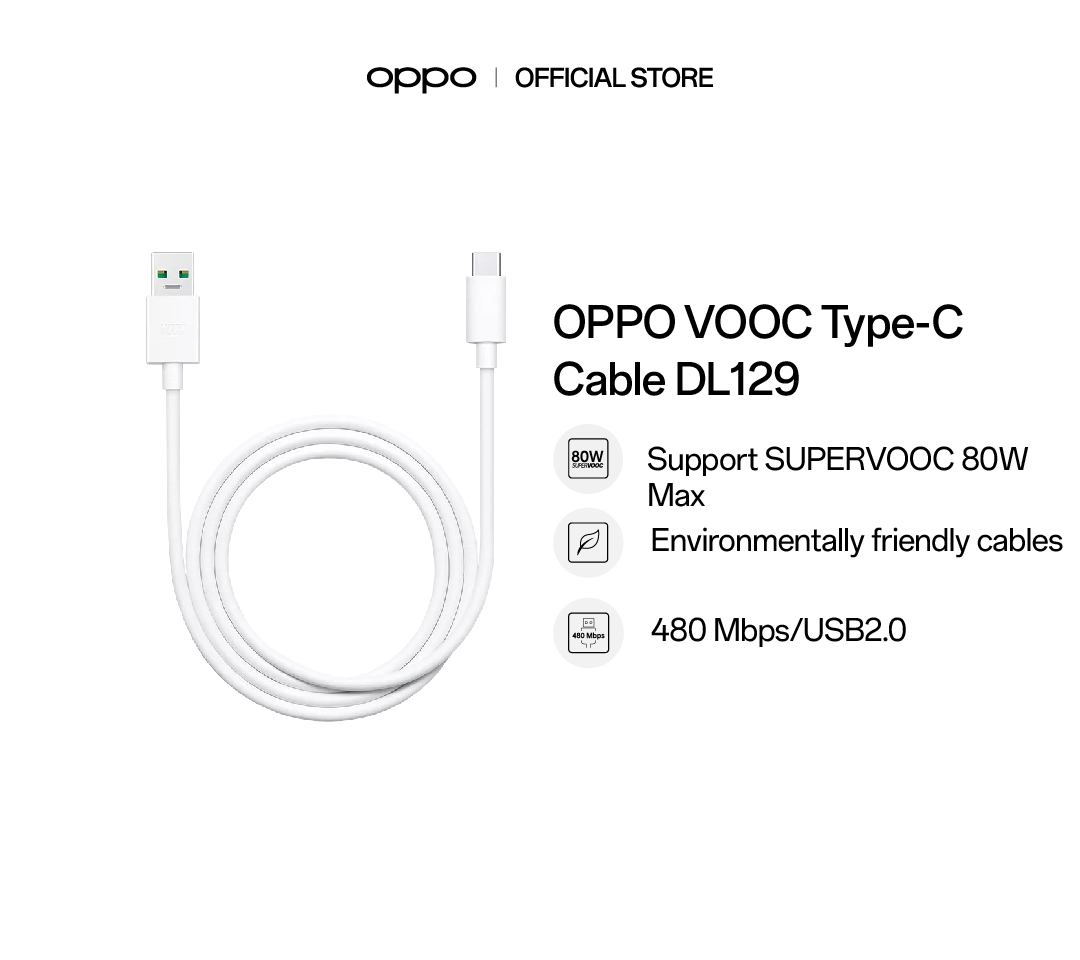 OPPO DL129 SUPERVOOC Type-C Cable (Fast Charge) | Shopee Malaysia