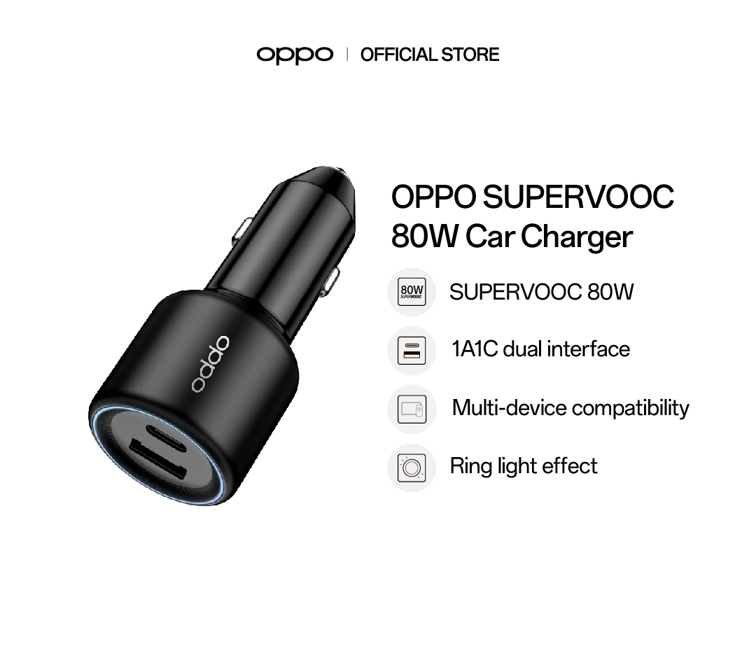 OPPO SUPERVOOC 80W Car Charger | Shopee Malaysia