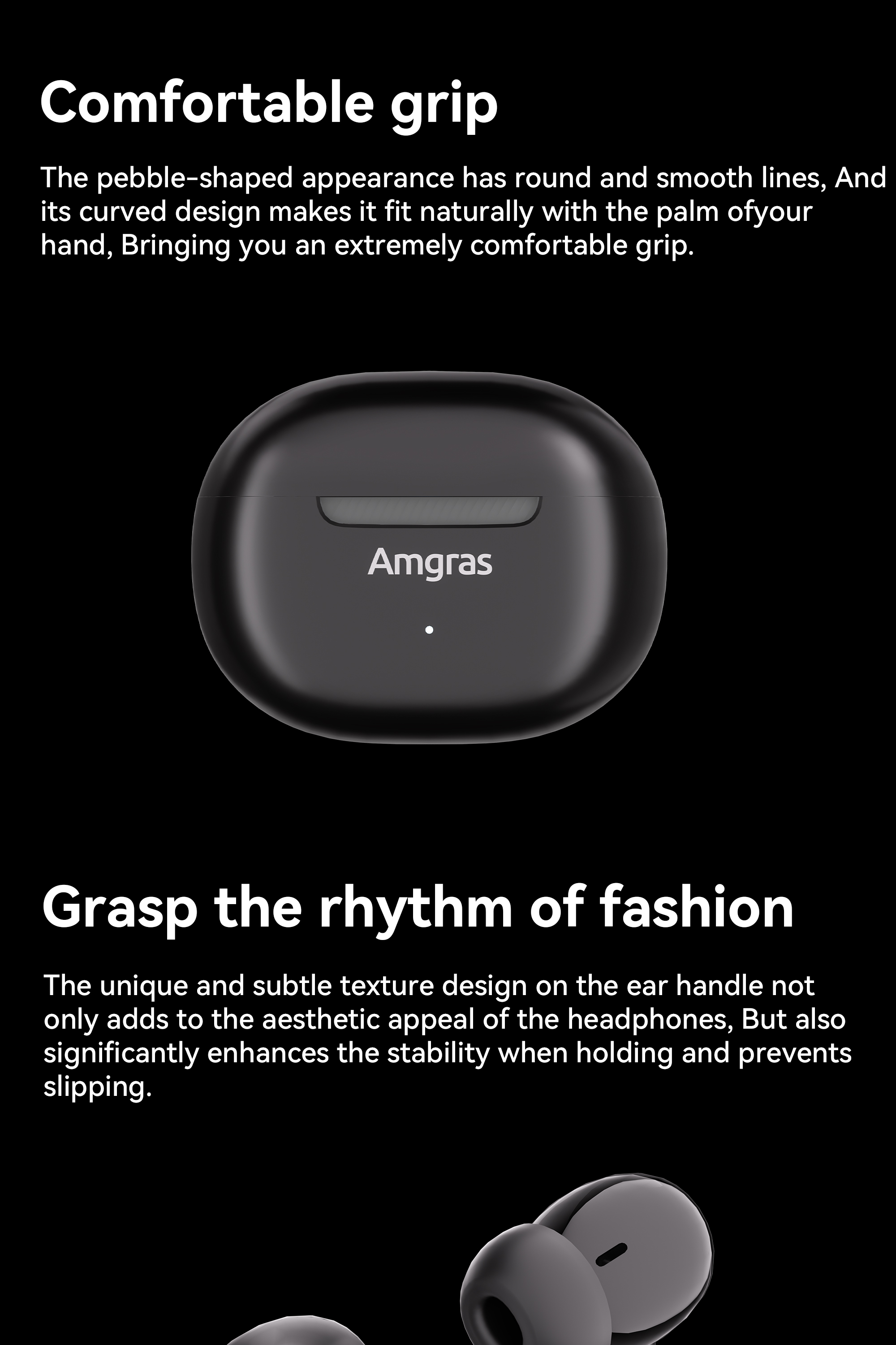 Amgrass Spirit Pro Bluetooth Earbuds Wireless Earbud Noise Reduction ...