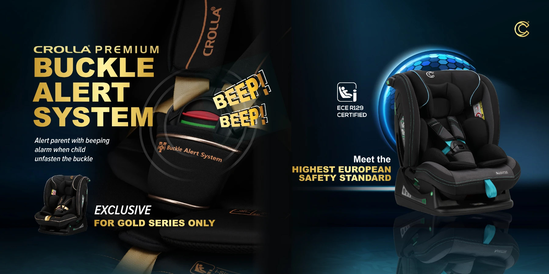 Crolla Alpha R129 Convertible Car Seat | Shopee Malaysia