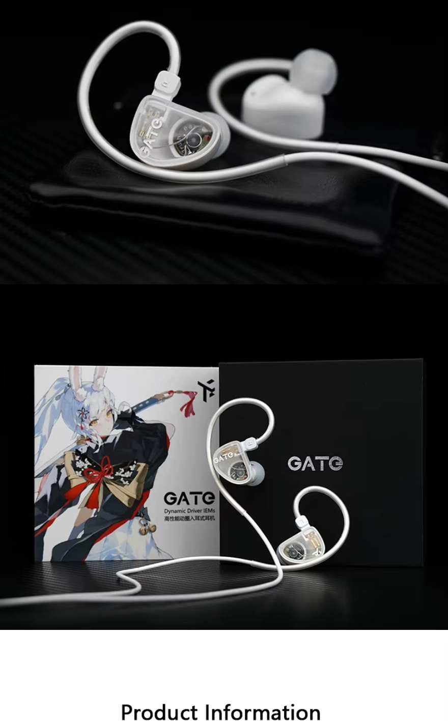 Truthear Gate, In-Ear Monitors: 10mm Dynamic Driver In-Ear Earphones ...