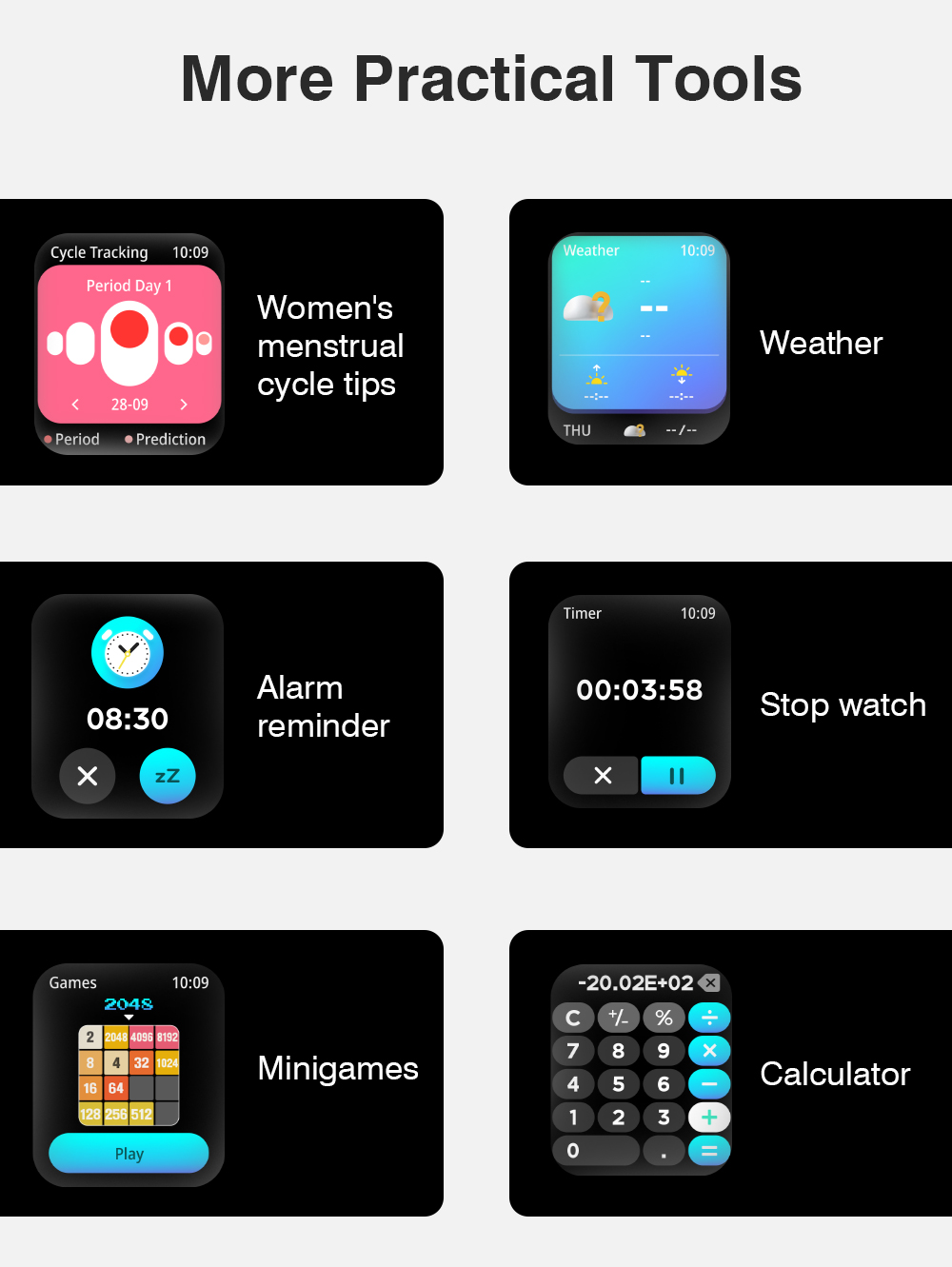 Aolon Curve Jam Smart Watch Man Women Curved IP68Waterproof Message ...