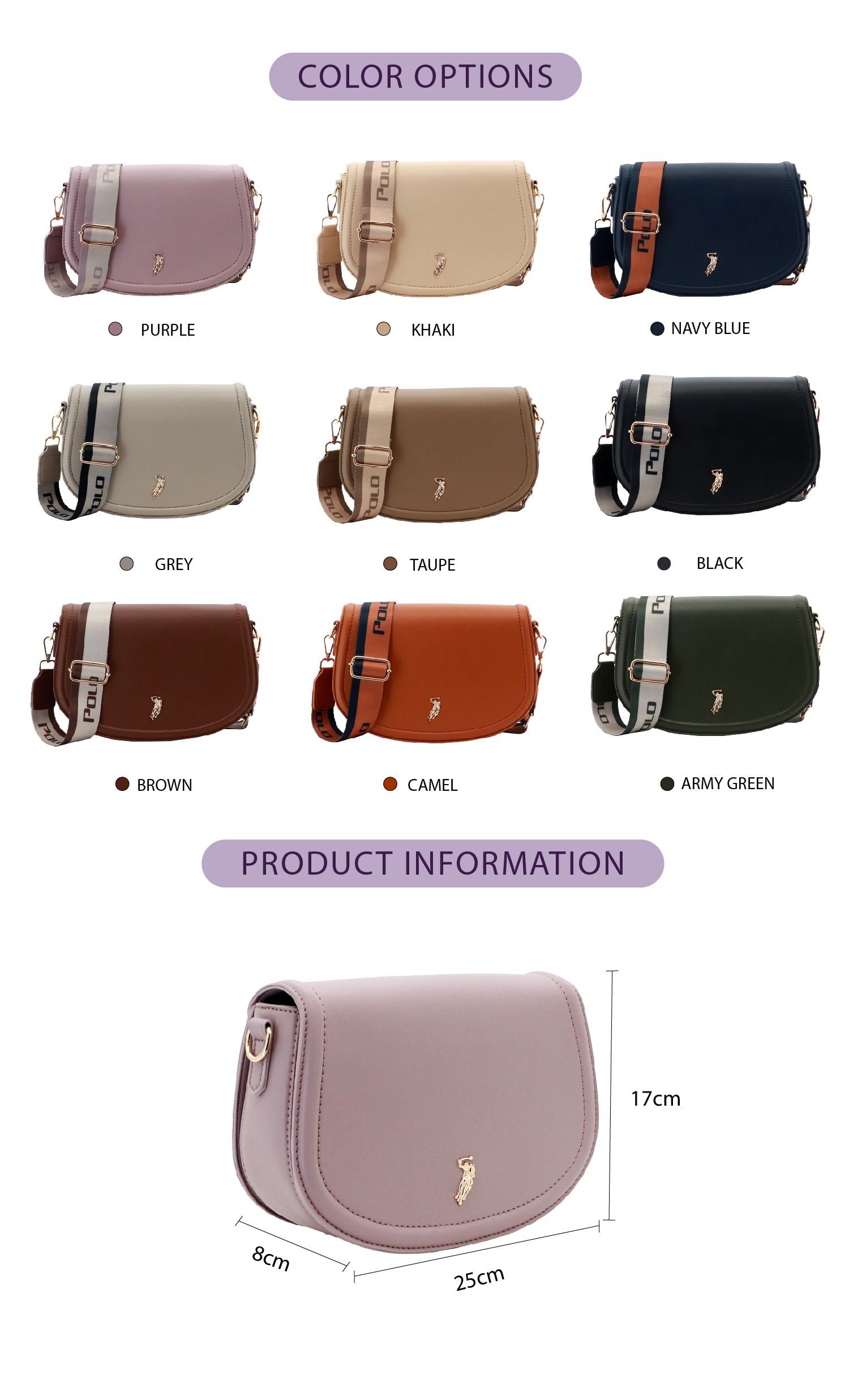 Polo Haus PHZQ Crossbody & Shoulder Bag | Shopee Malaysia