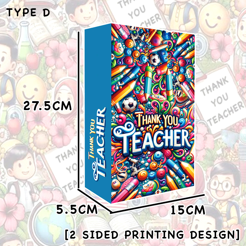 Teachers Day Gift Paper Gift Bag Goodies Bags Door Gifts Thank You ...